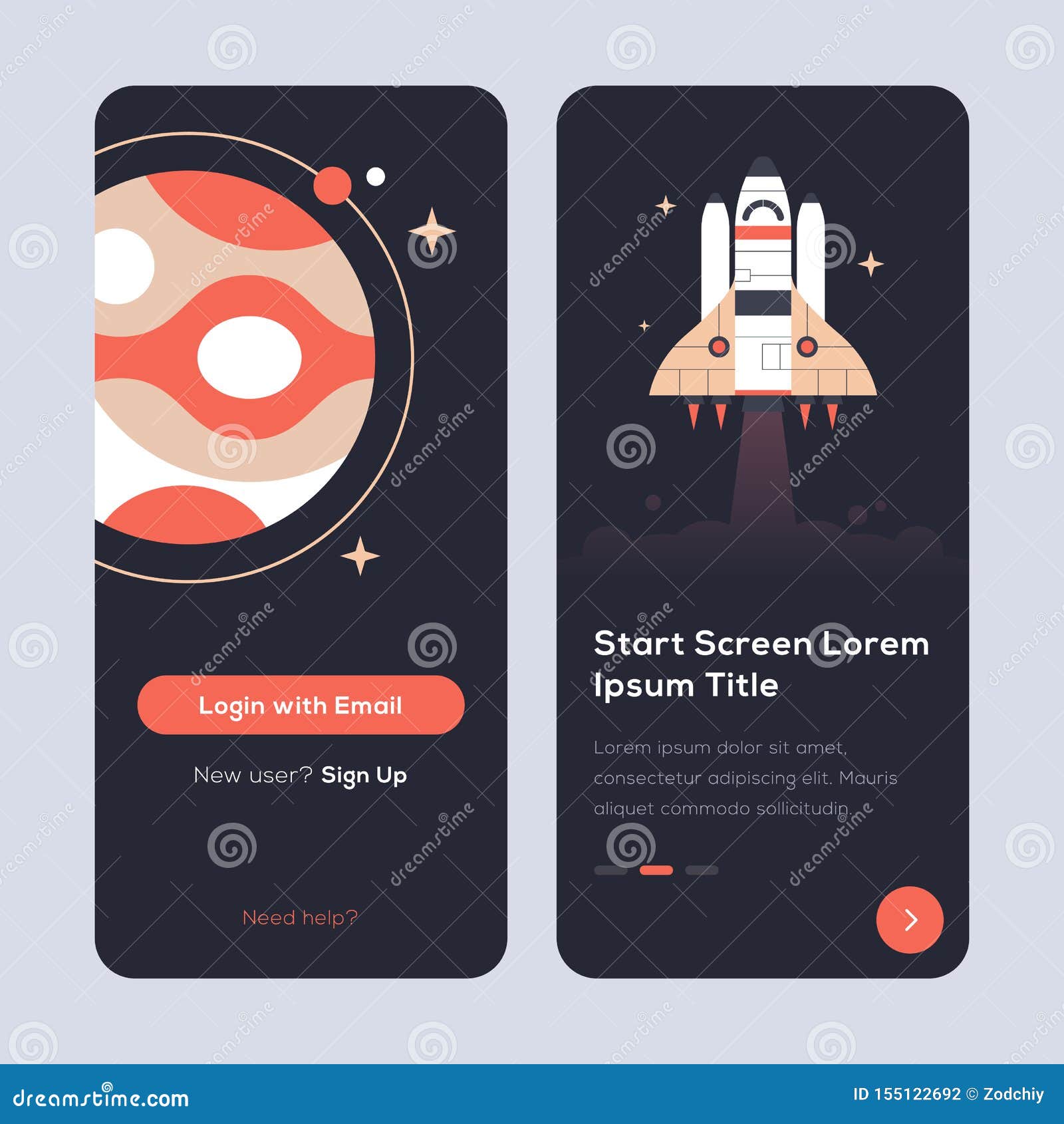 Log in, sign up web forms stock vector. Illustration of menu - 155122692