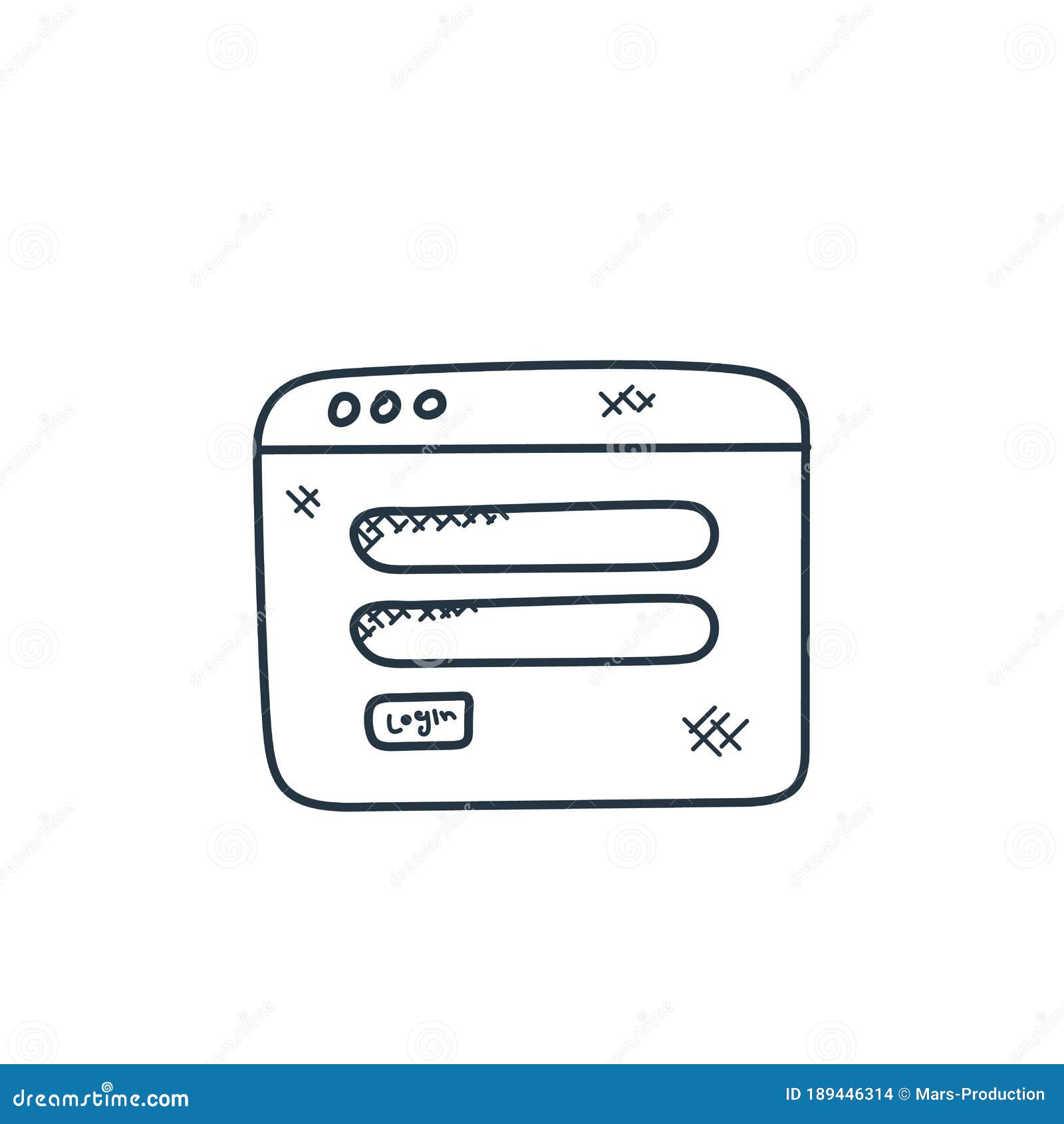 Log in Vector Icon Isolated on White Background. Outline, Thin Line Log ...