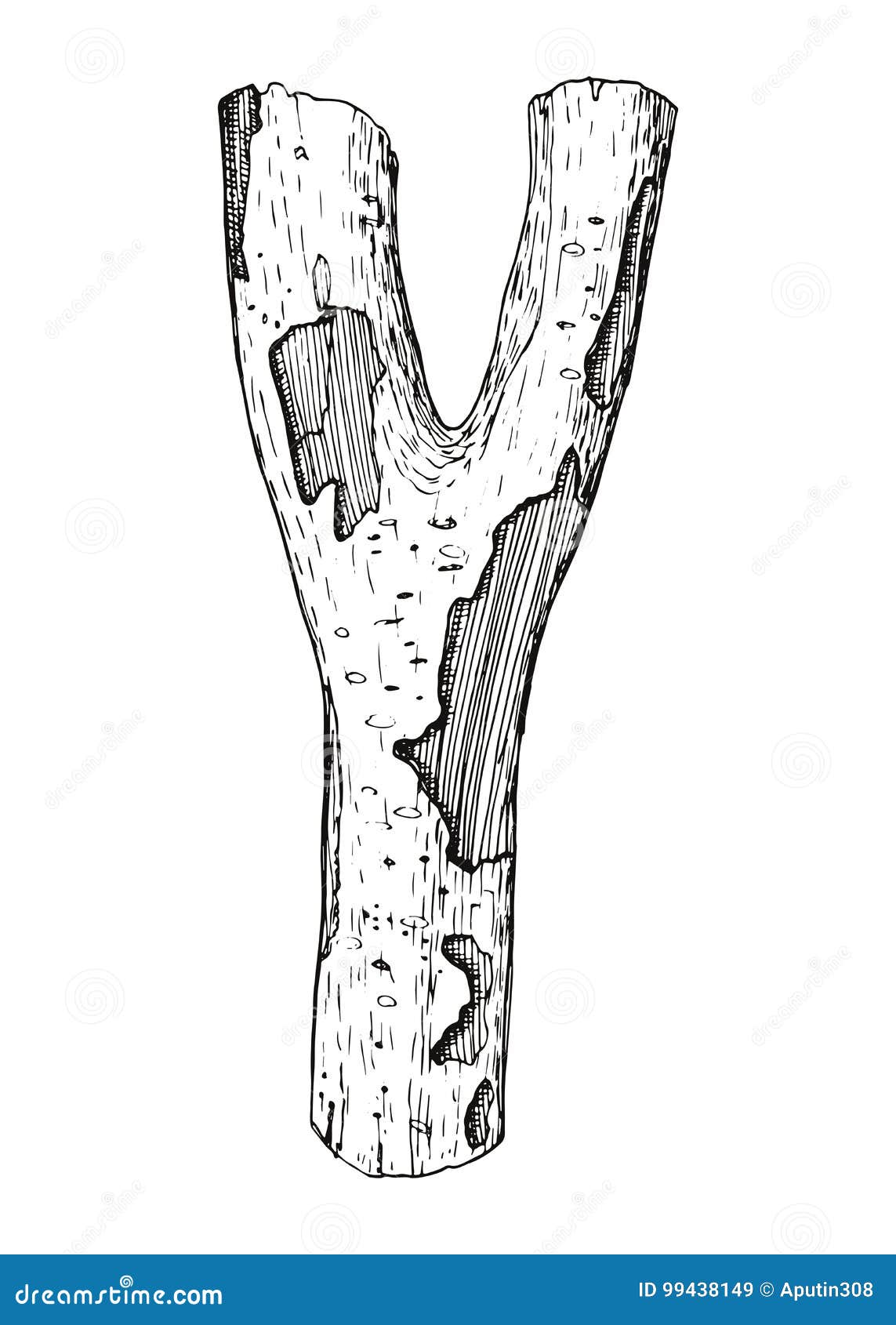 Log. Vector Illustration Hand Drawing Stock Vector - Illustration of ...