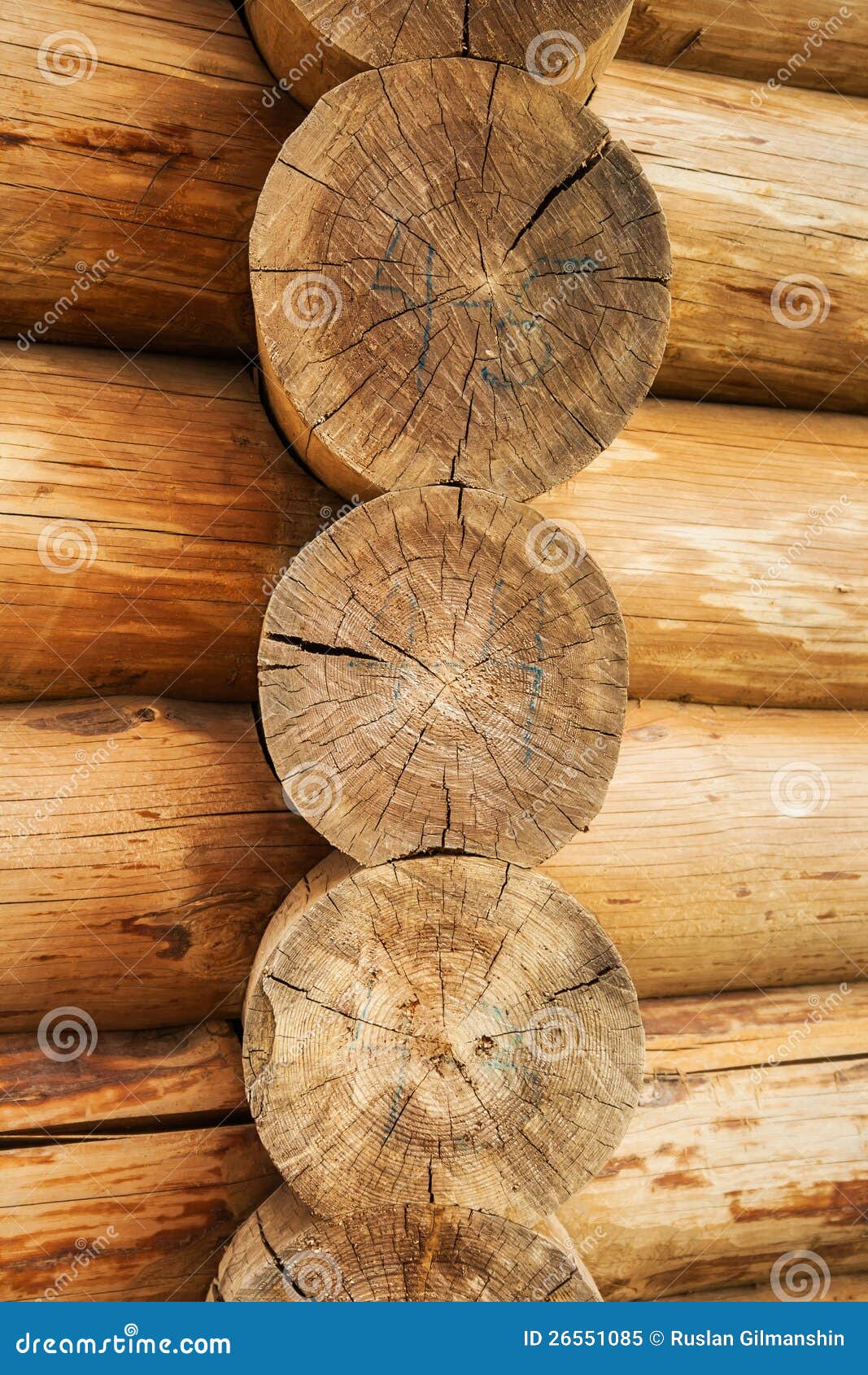 Log wall stock image. Image of texture, material, brown - 26551085