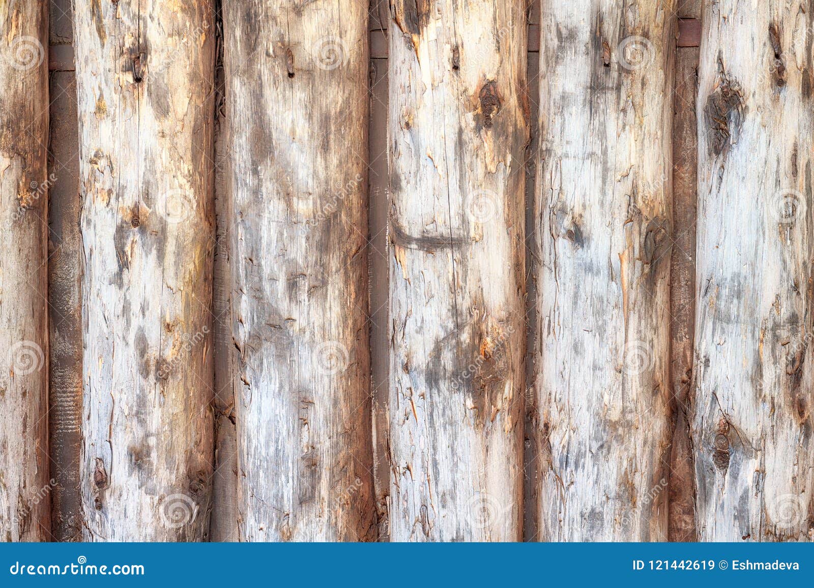 Log wall close up stock image. Image of tree, rough - 121442619