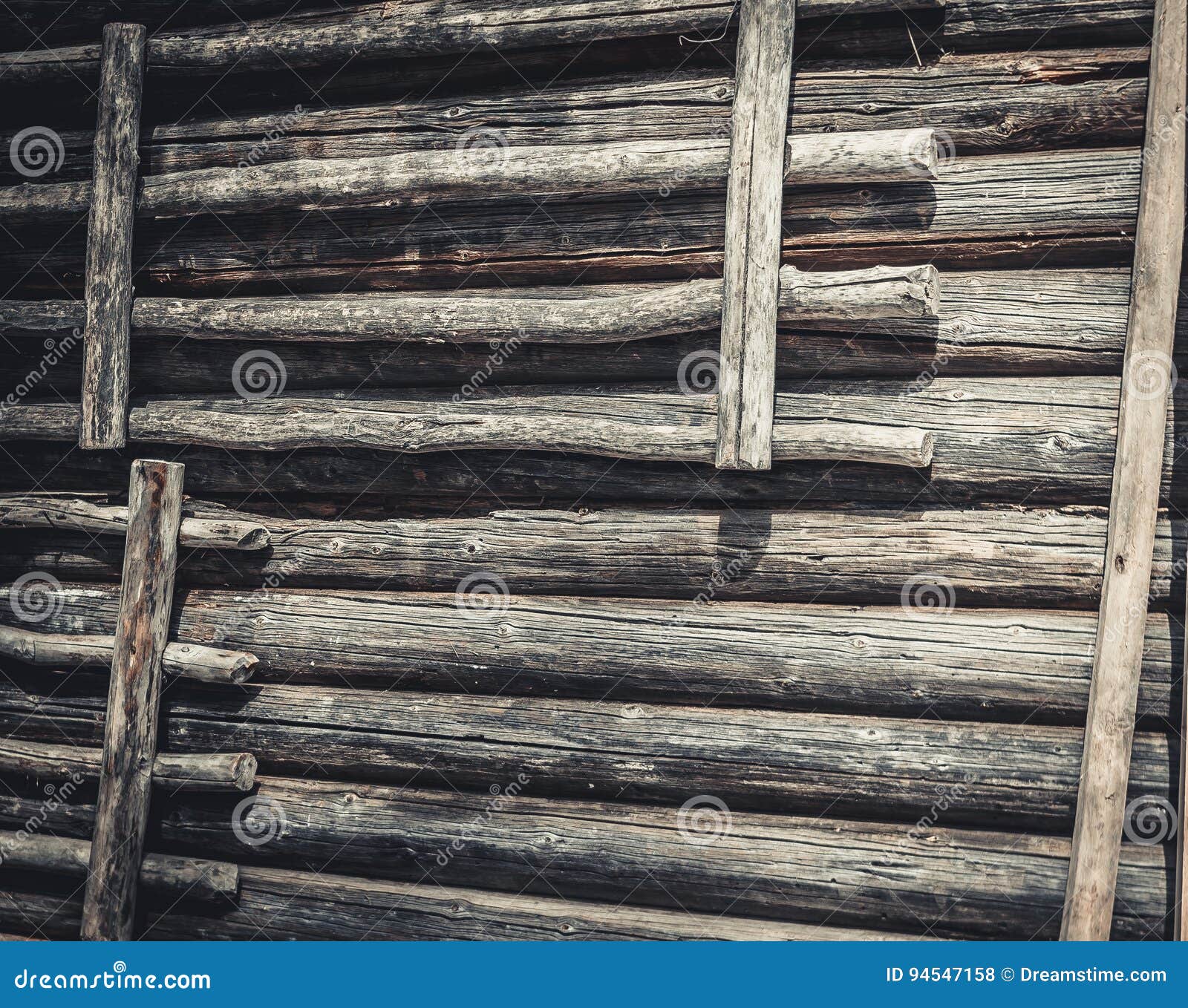 Log wall stock photo. Image of nethnic, production, wood - 94547158