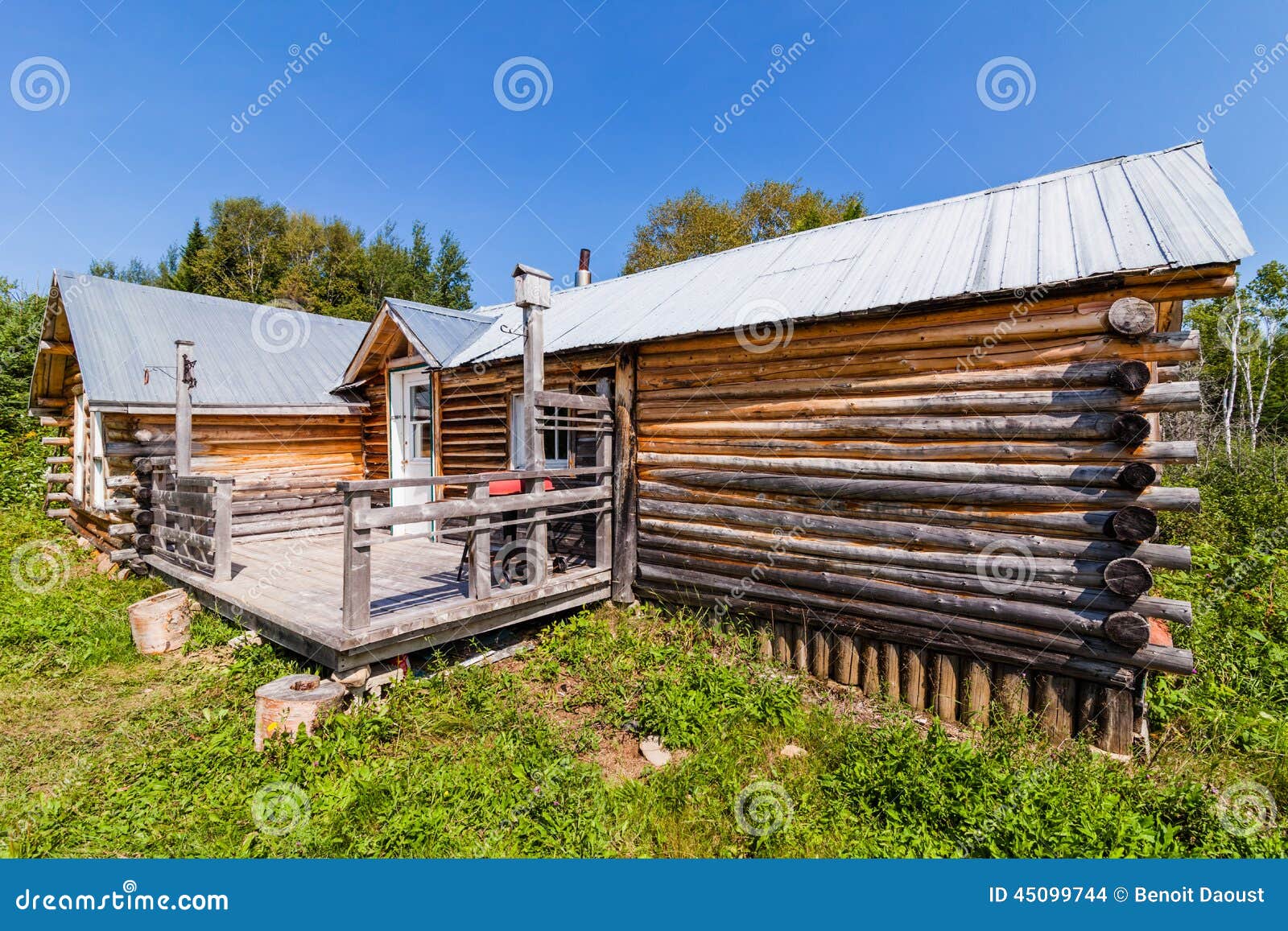 Log Wood Shack stock photo. Image of rustic, outdoors - 45099744