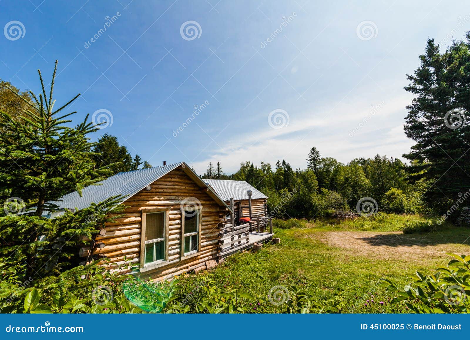 Log Wood Shack stock image. Image of homestead, weathered - 45100025