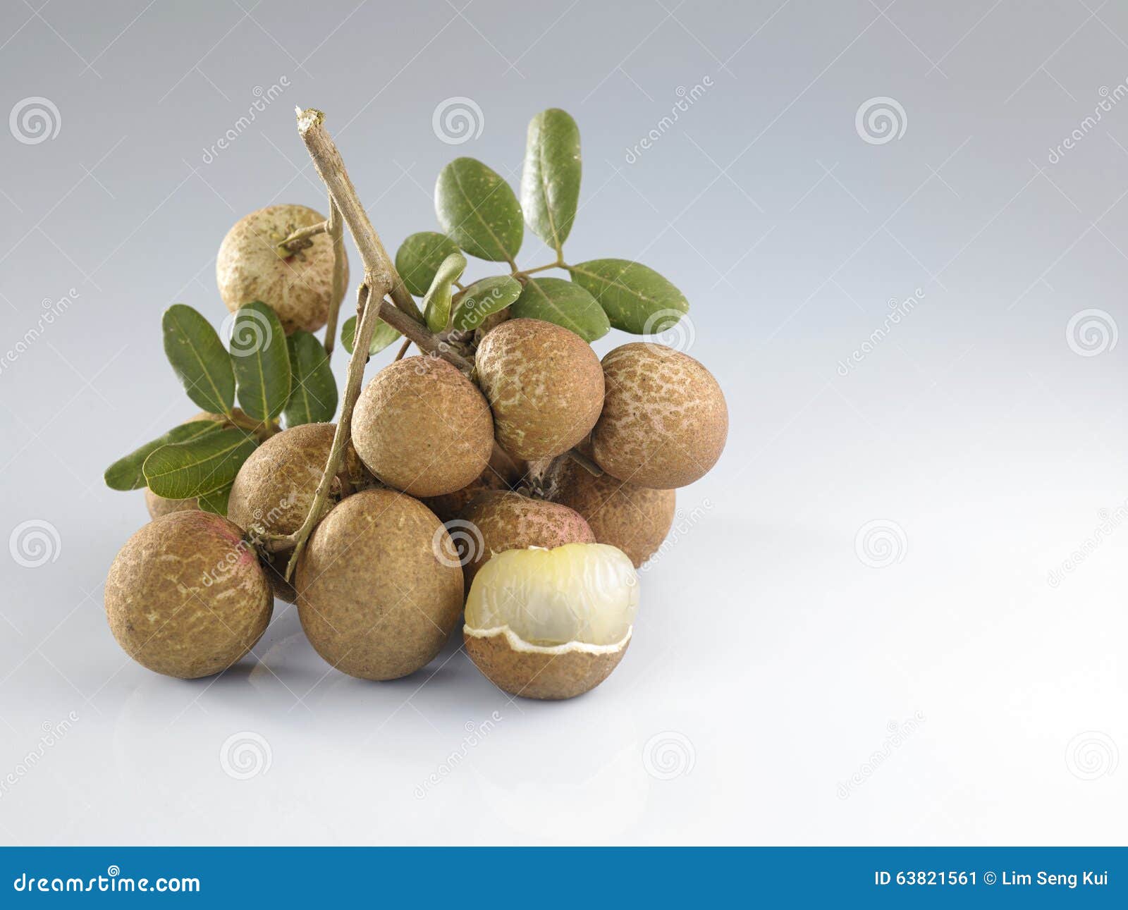 Logan image stock. Image du fruits, frais, savoureux - 63821561