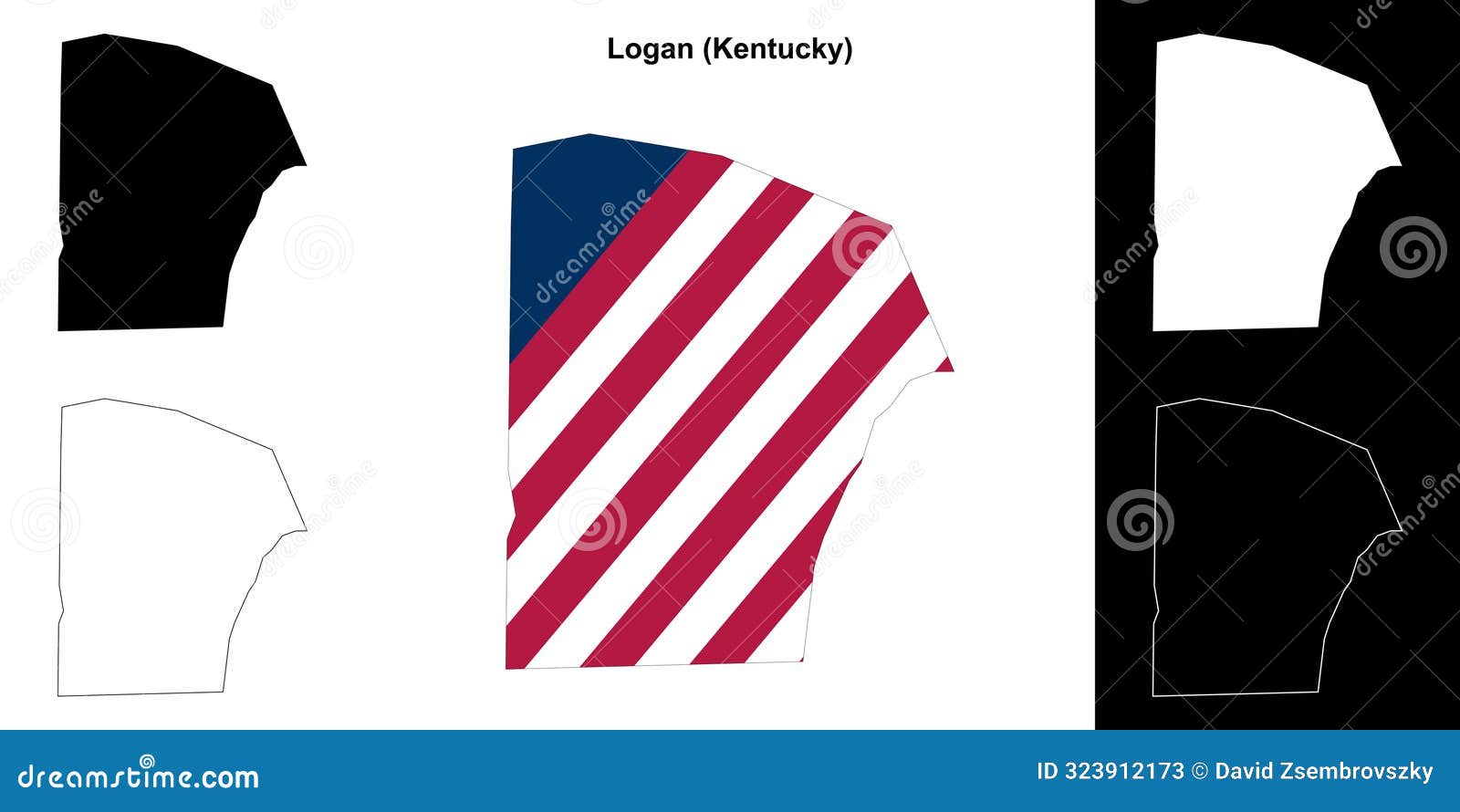 Logan Outline Map Cartoon Vector | CartoonDealer.com #357462845