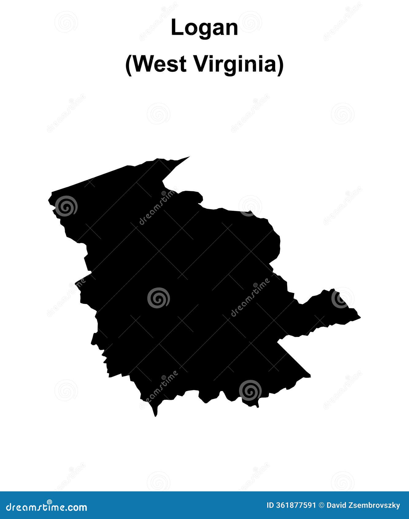 Logan Outline Map Vector Illustration | CartoonDealer.com #361545416