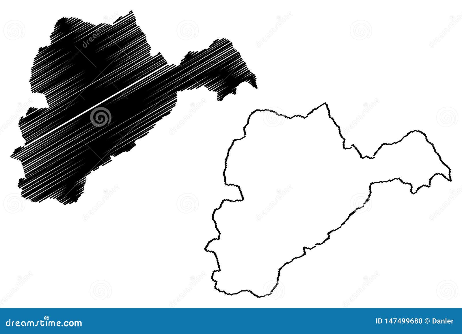 Logar Province map vector stock vector. Illustration of cartography ...