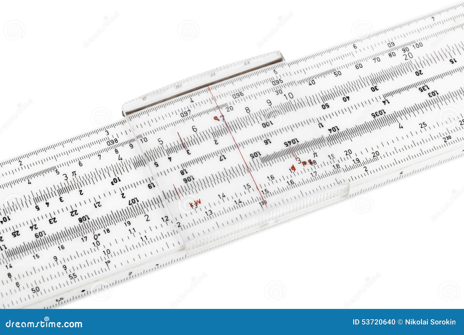 Logarithm ruler stock photo. Image of engineering, count - 53720640