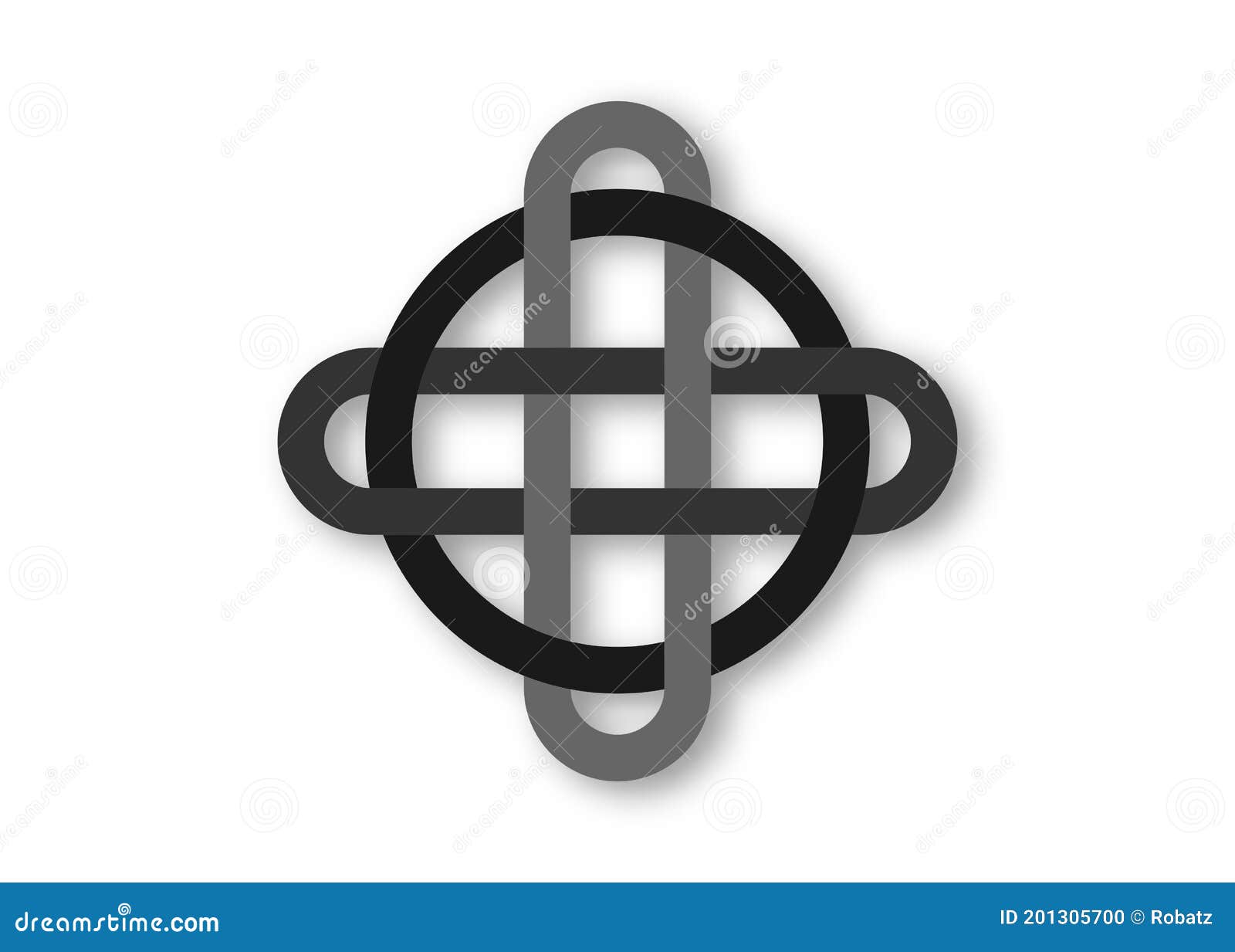 Celtic Knot, Interlocked Circles Logo, Overlap Mystic Elements Sign ...