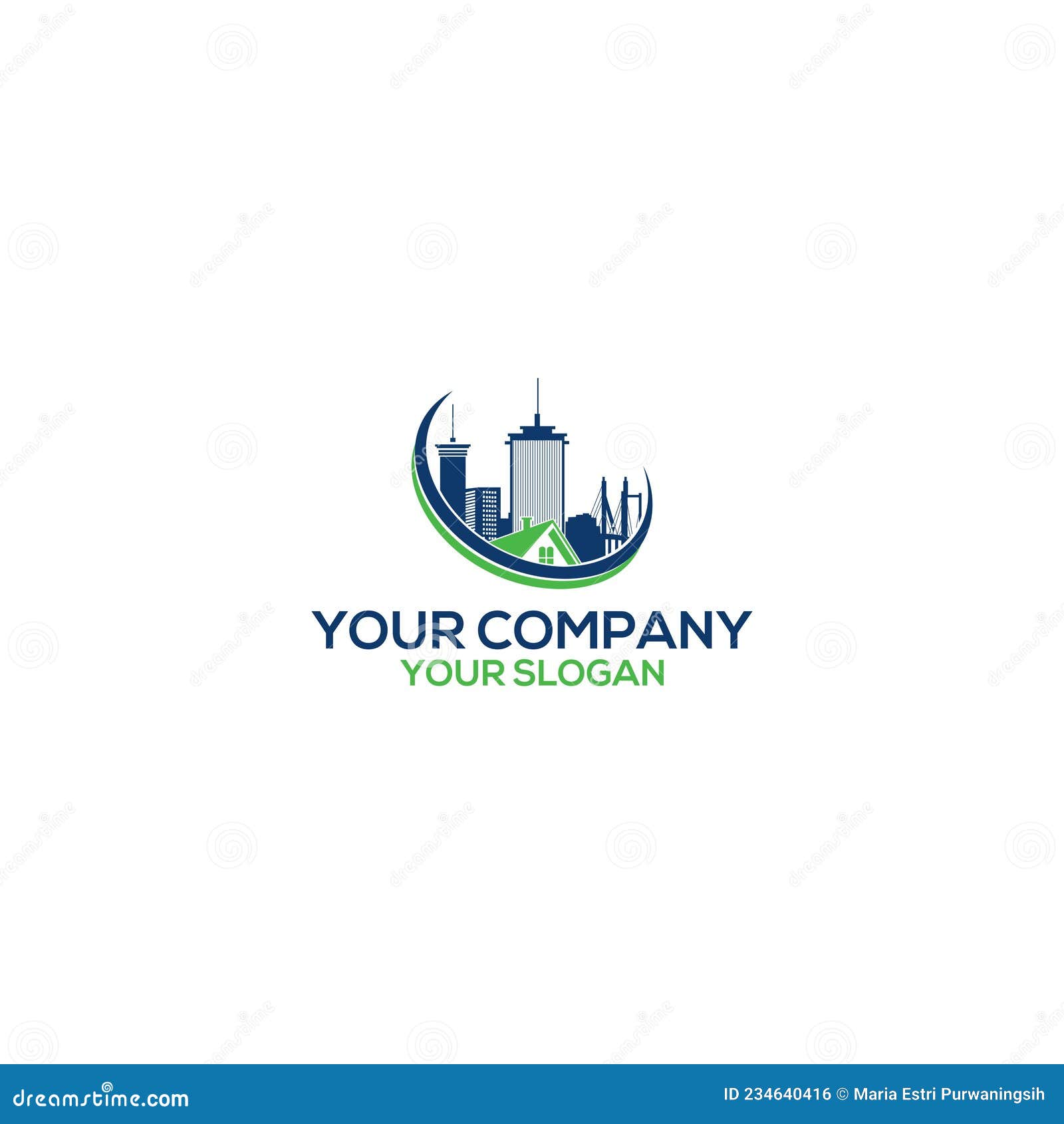 Logement Maison Et Bâtiment Logo Vectoriel De Conception Illustration ...