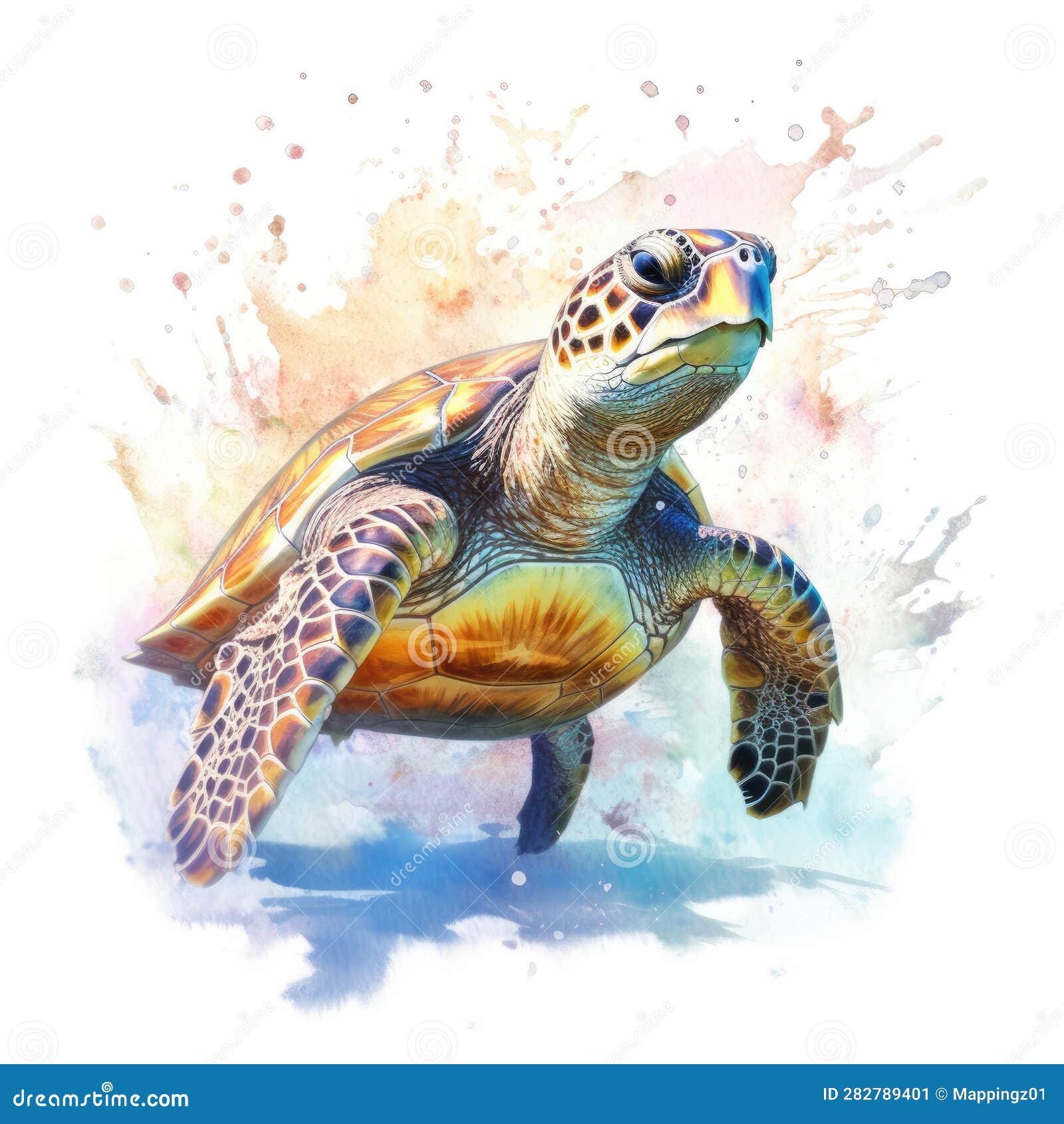 Loggerhead Sea Turtle Hatchlings Royalty-Free Cartoon | CartoonDealer ...