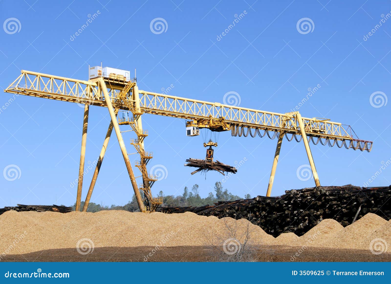 Logging Crane Royalty Free Stock Photo - Image: 3509625