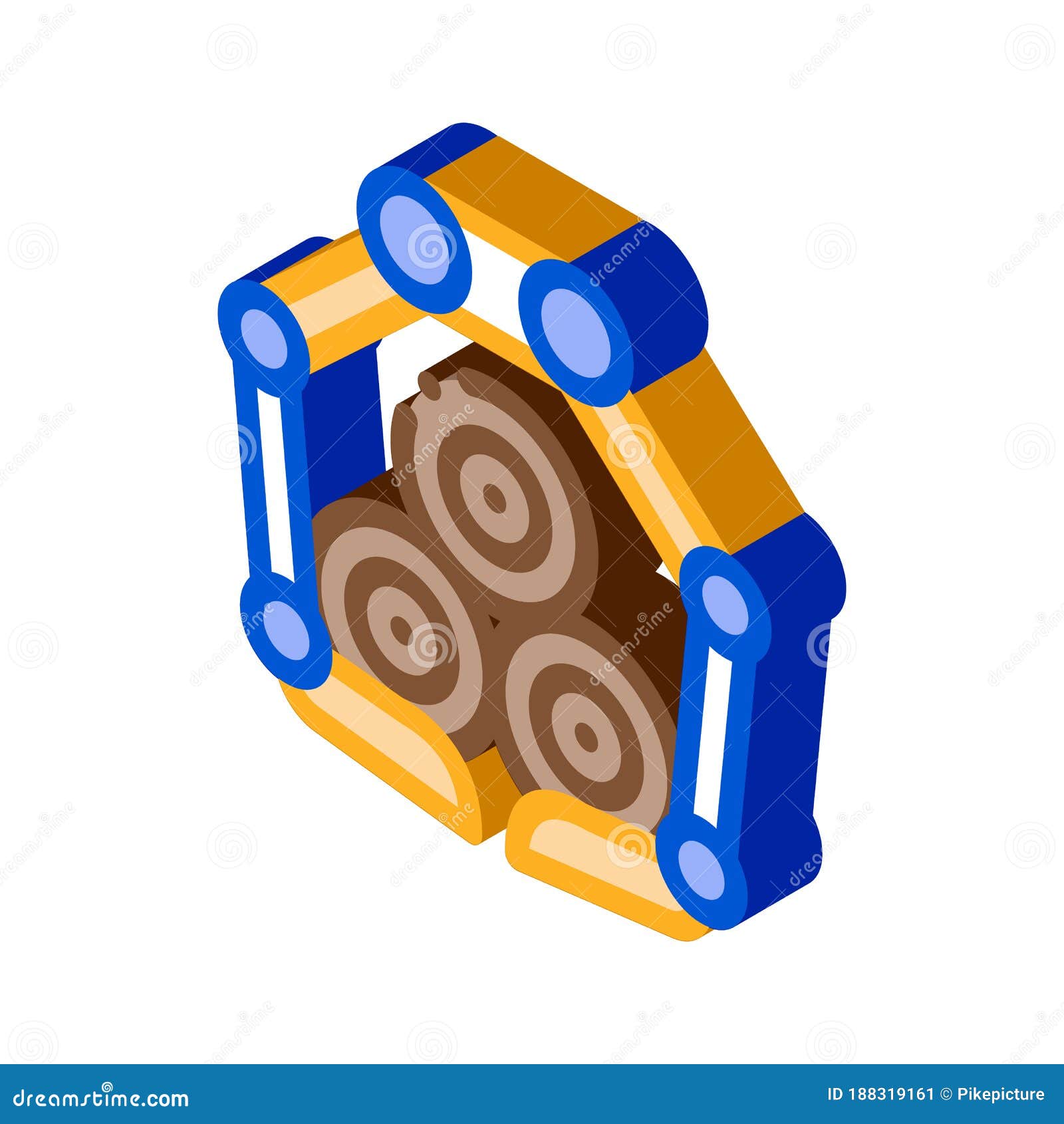 Logging Machine Logger Loader. Icon Depicting Heavy Machinery Equipment ...