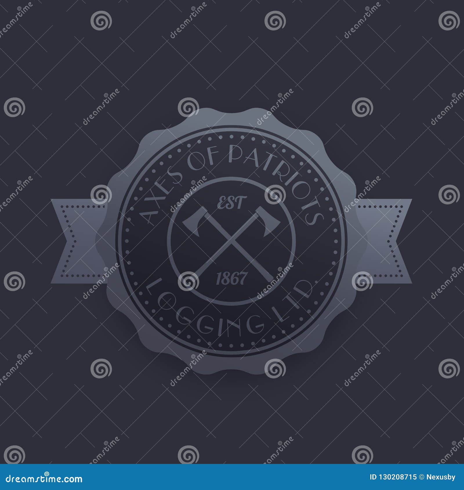 Logging, Lumber Company Vector Logo Stock Vector - Illustration of ...