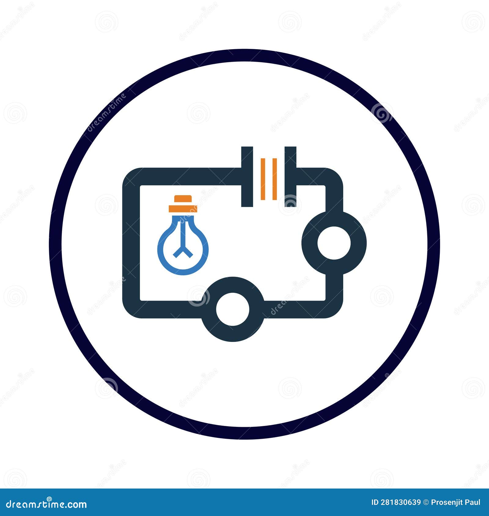 Logic, Bulb, Light Bulb, Electric Logic Icon Stock Vector ...