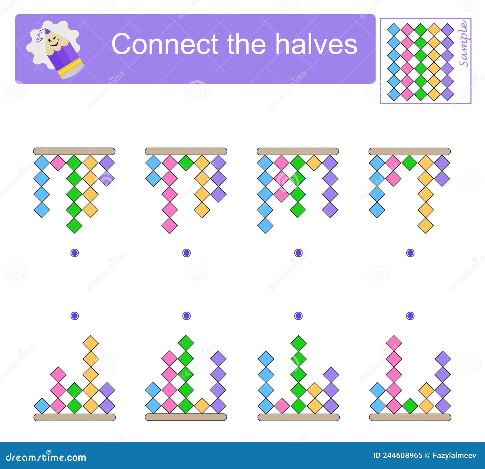 IQ Training Test. Educational Material for Kids. Logic Game. Stock ...