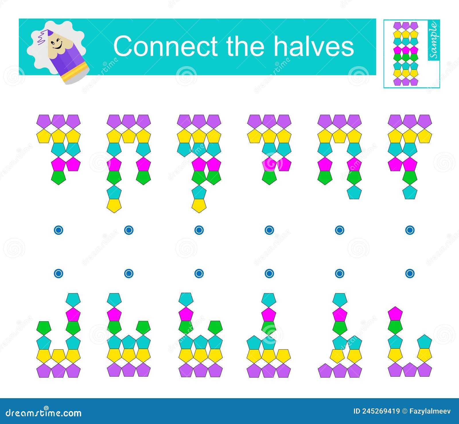 Logic Game. IQ Training Test. Attention Tasks for Children.Printable ...