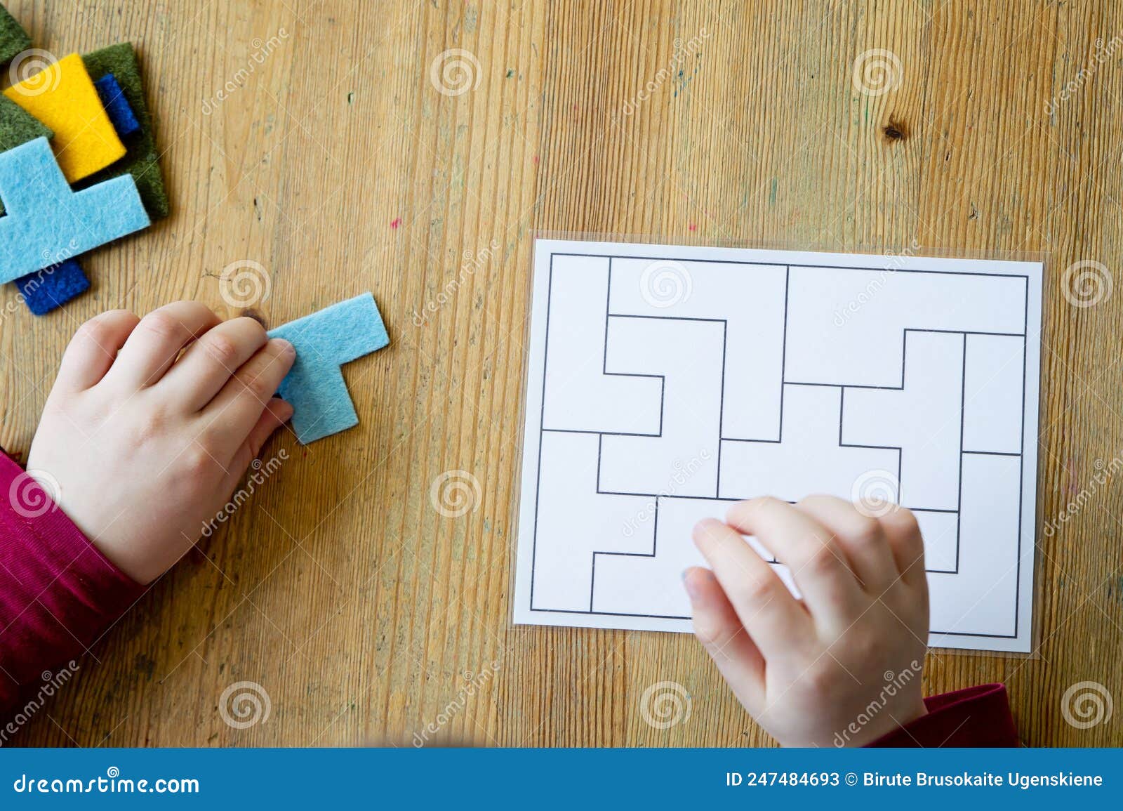 Logic Game for Brain Activity Training. Stock Image - Image of homemade ...