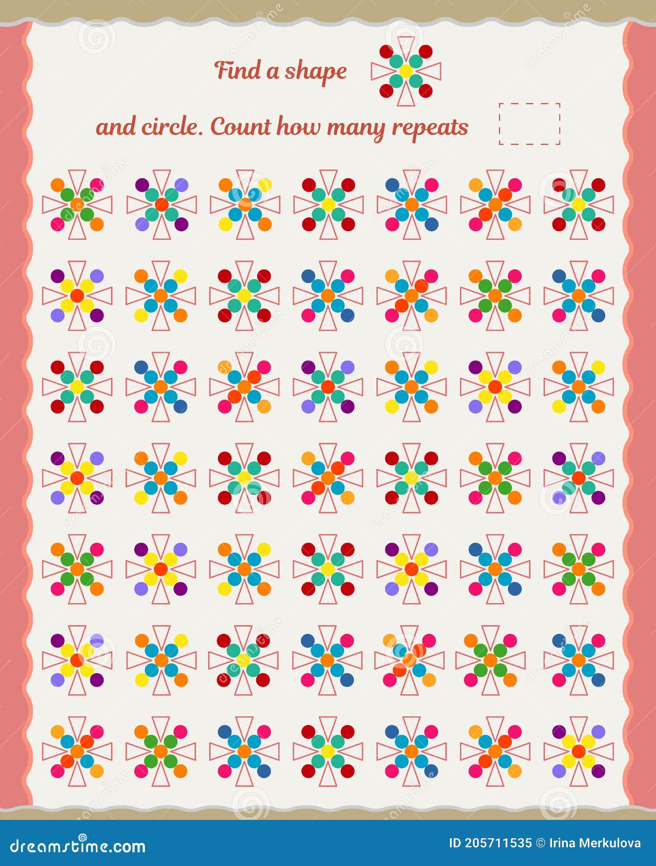 Logic Game for Children. Find Which Shape is Unpaired Stock ...