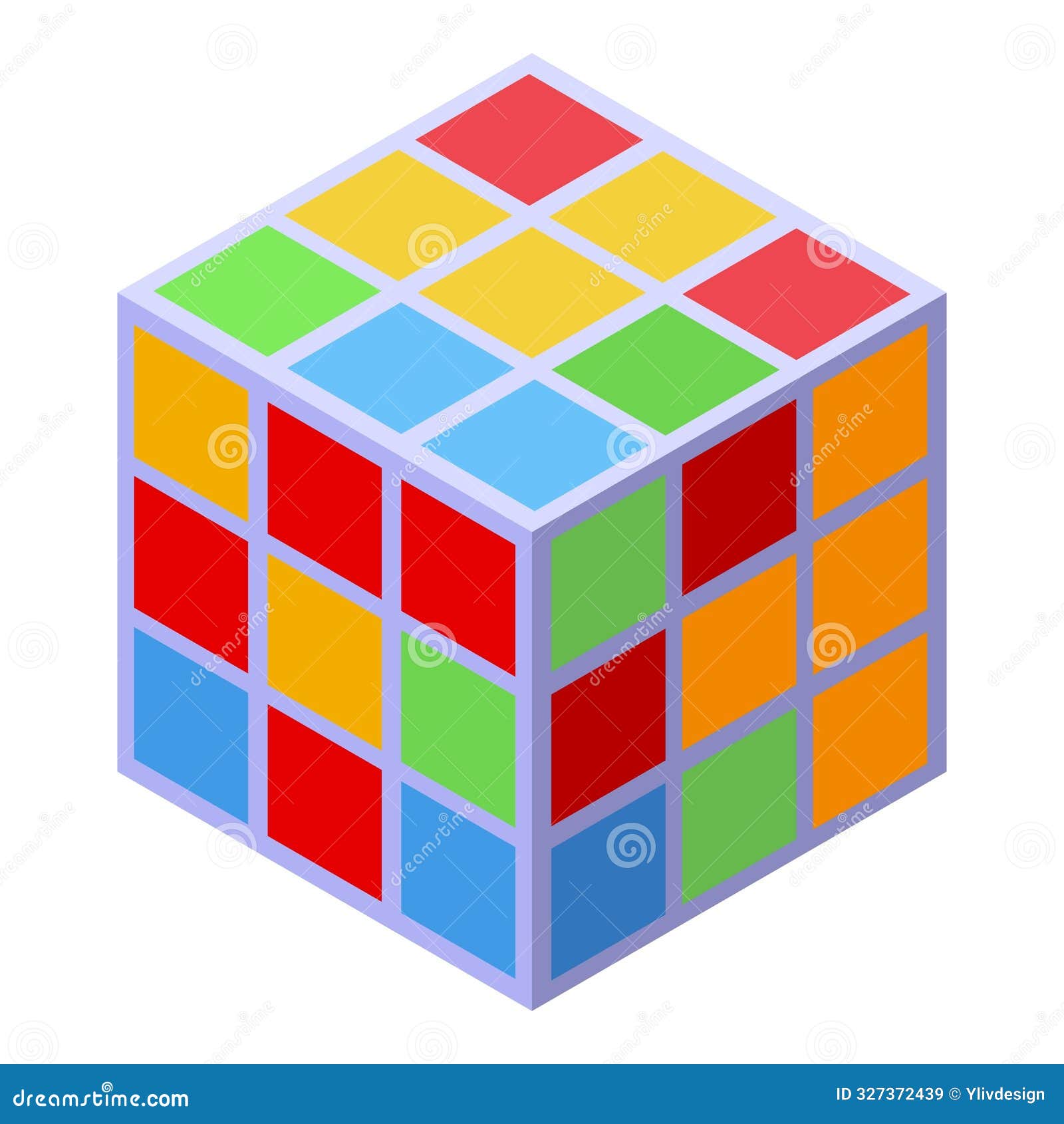 Logic Game Cube Showing Problem Solving and Challenge Stock Vector ...