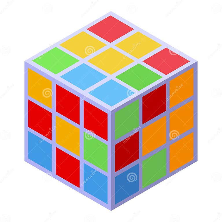 Logic Game Cube Showing Problem Solving and Challenge Stock Vector ...