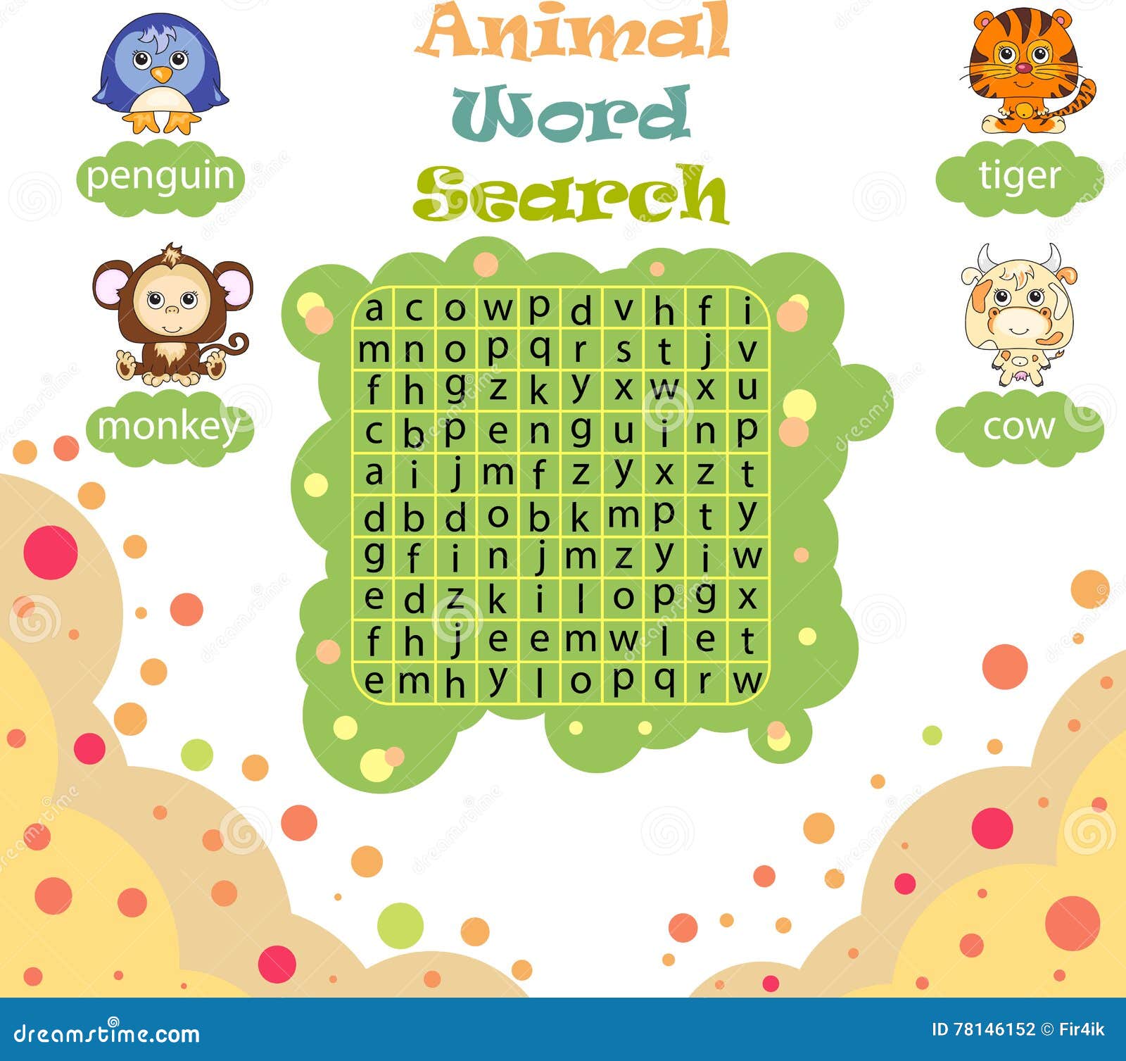 Logic Game for Learning English. Find the Hidden Words by Vertical or ...