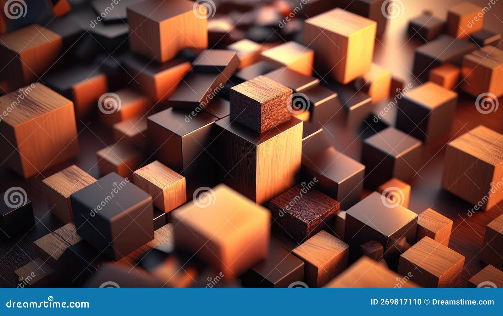 Logic and Logical Thinking Concept with Wooden Cubes. Created with ...
