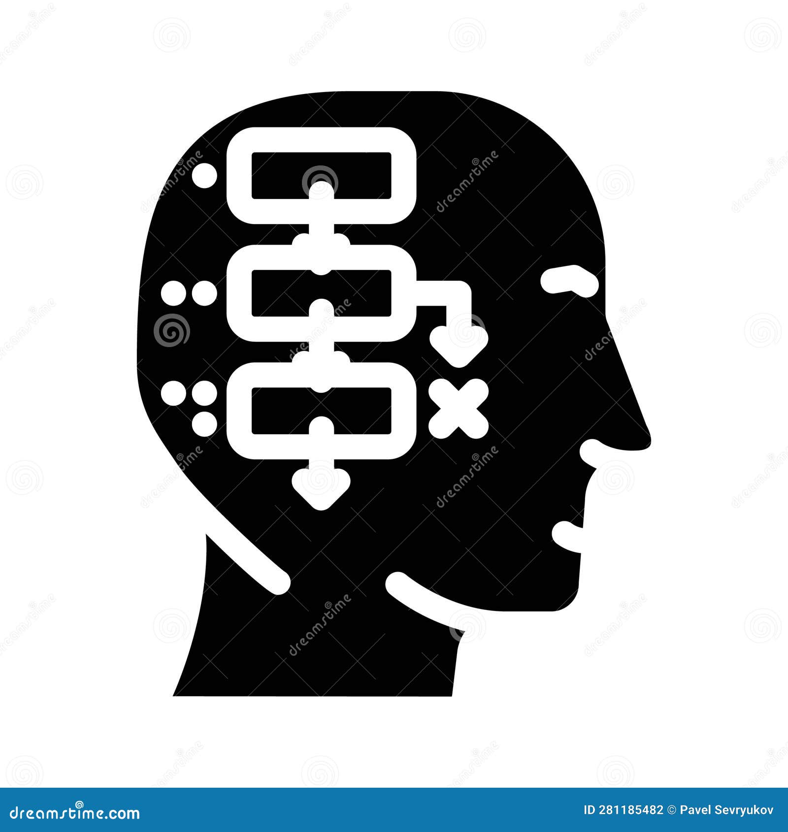 Logic Math Science Education Glyph Icon Vector Illustration Stock ...