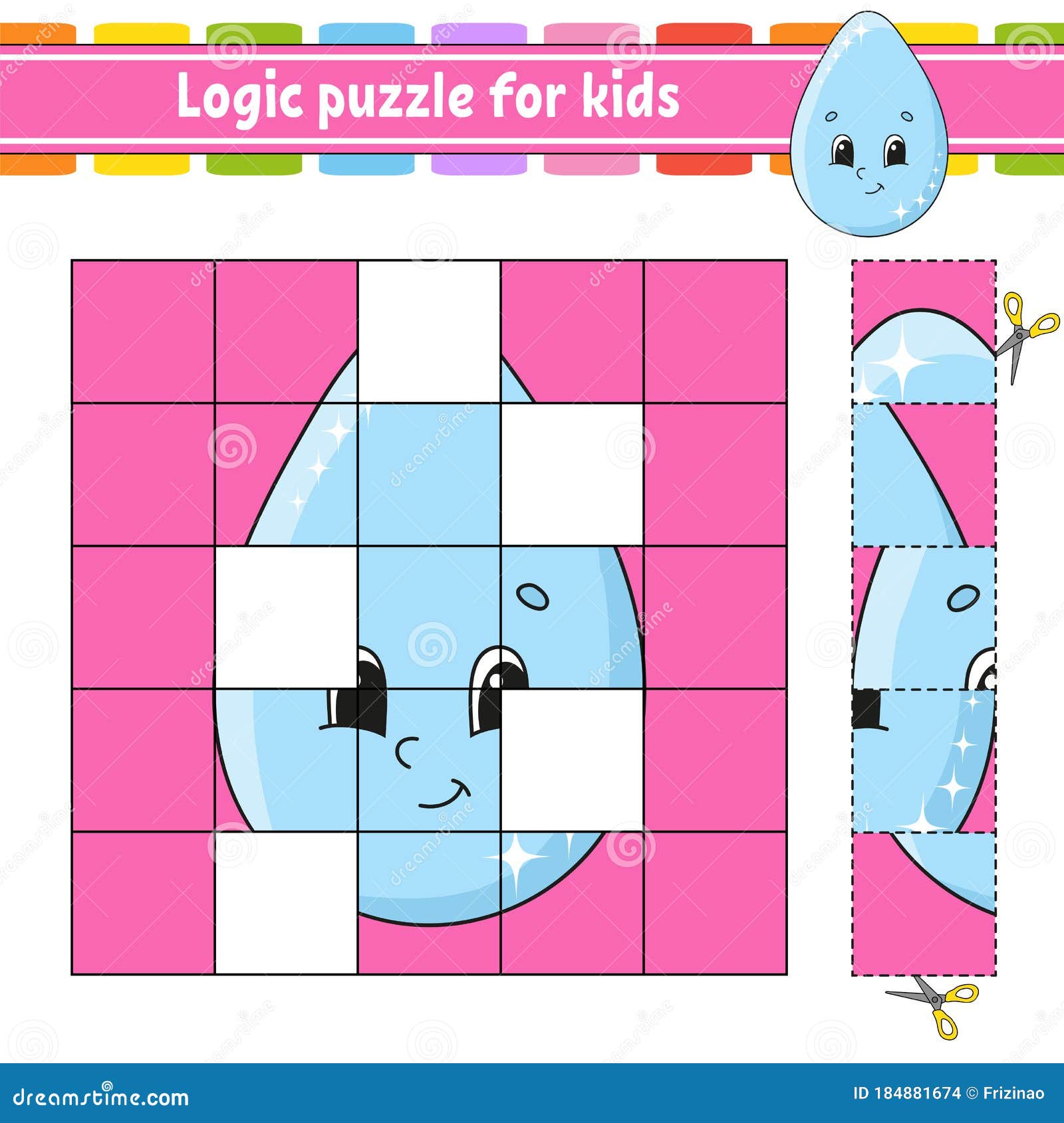Logic Puzzle for Kids. Education Developing Worksheet. Learning Game ...