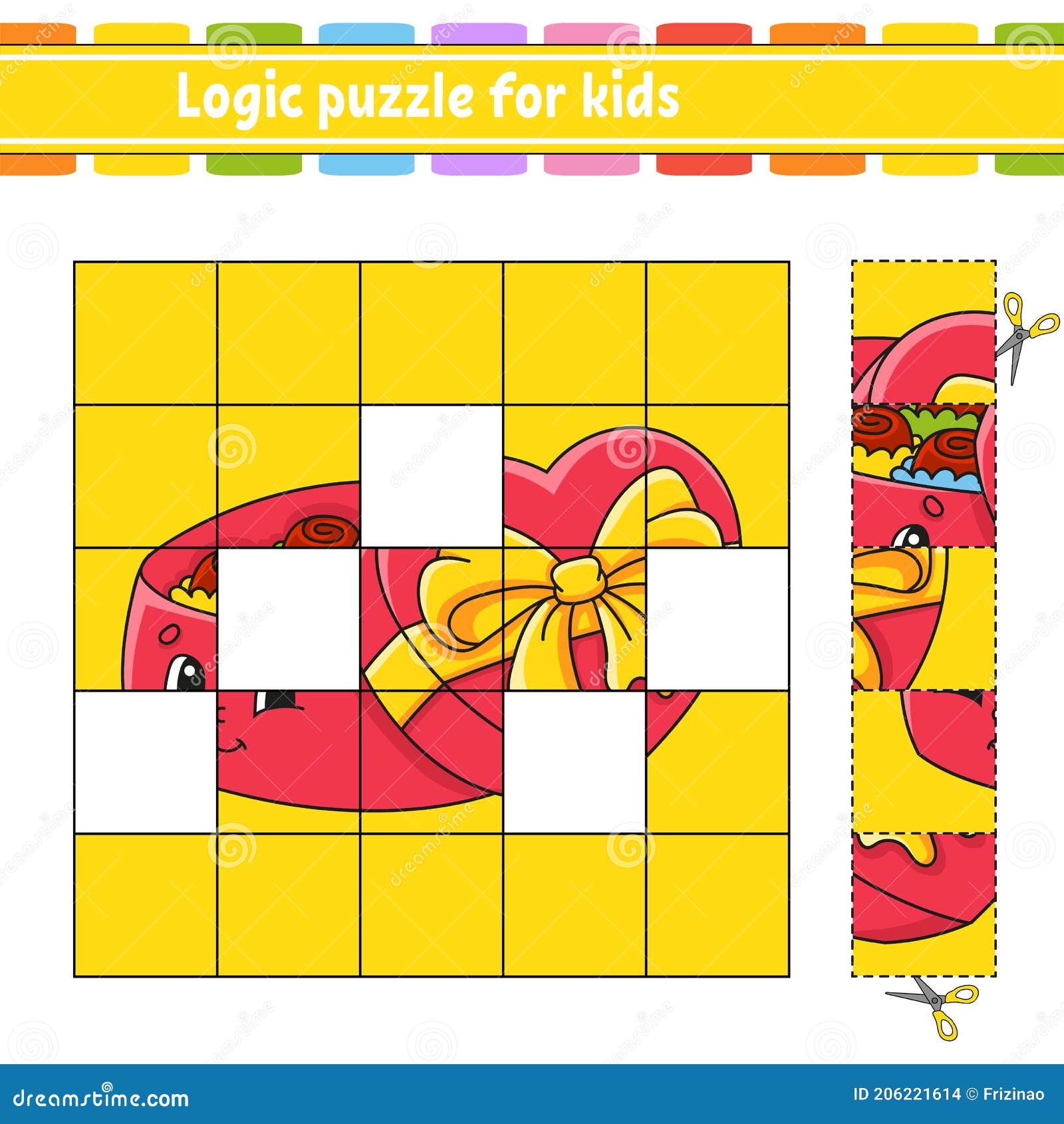 Logic Puzzle for Kids. Education Developing Worksheet. Learning Game ...