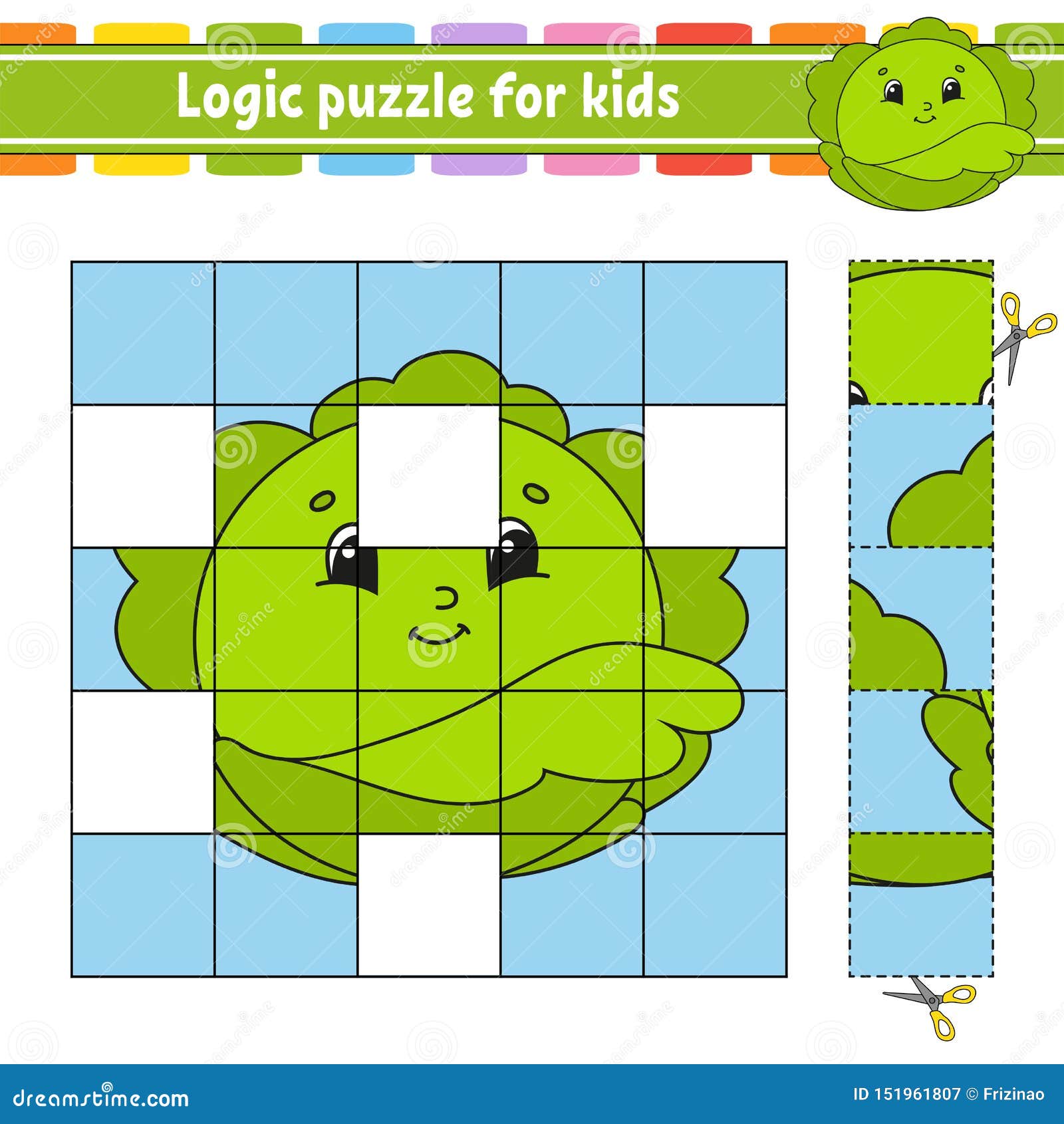 Logic Puzzle for Kids. Education Developing Worksheet. Learning Game ...