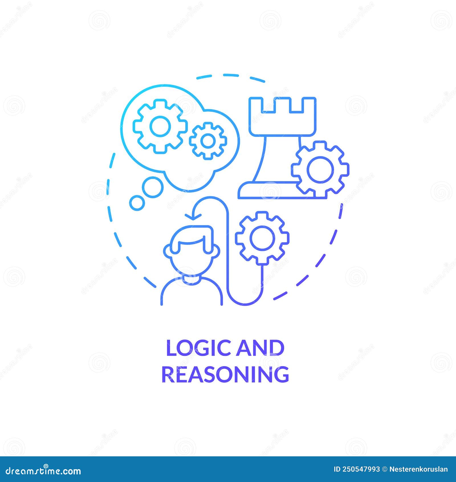 Logic and Reasoning Blue Gradient Concept Icon Stock Vector ... Logic and Reasoning Blue Gradient Concept Icon Stock Vector ...