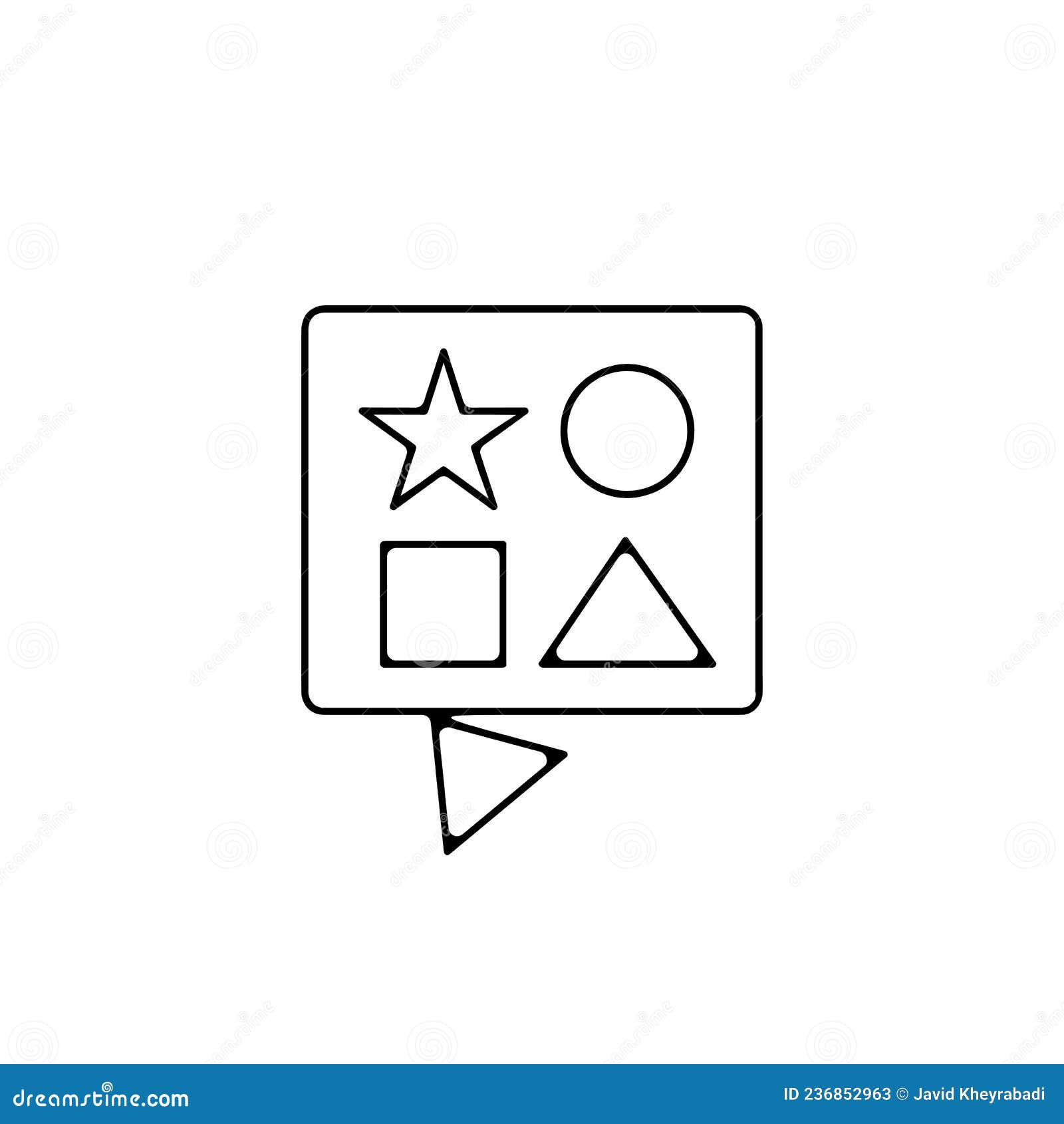 Logic Toy for Children Thin Line Icon. Baby Toy Hand Drawn Thin Line ...