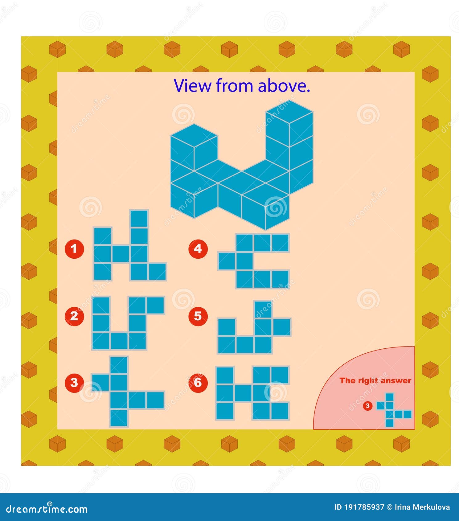 Logical Educational Game for Children Stock Illustration - Illustration ...