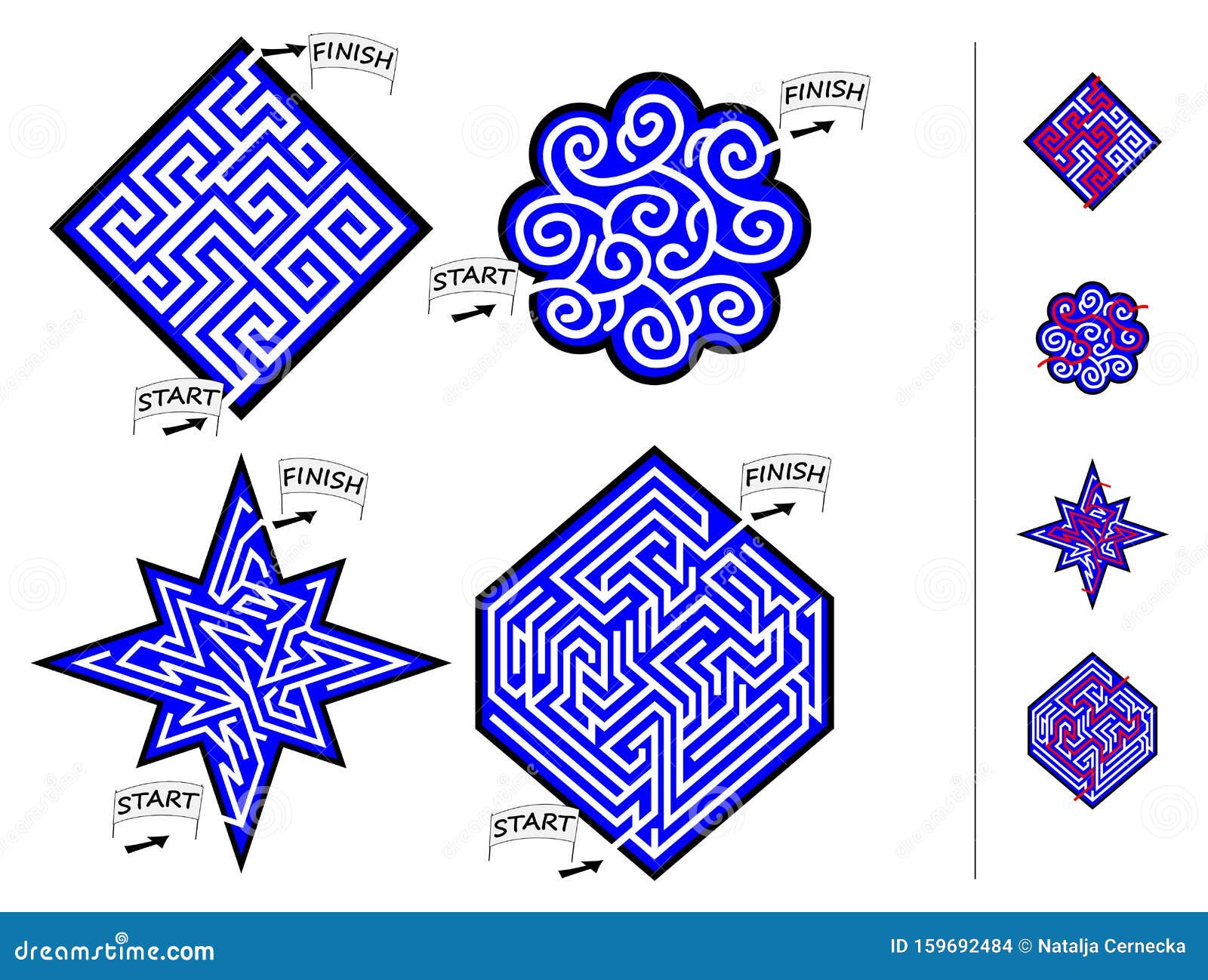 Logical Puzzle Game with Labyrinth for Children and Adults. Set of ... Logical Puzzle Game with Labyrinth for Children and Adults. Set of ...
