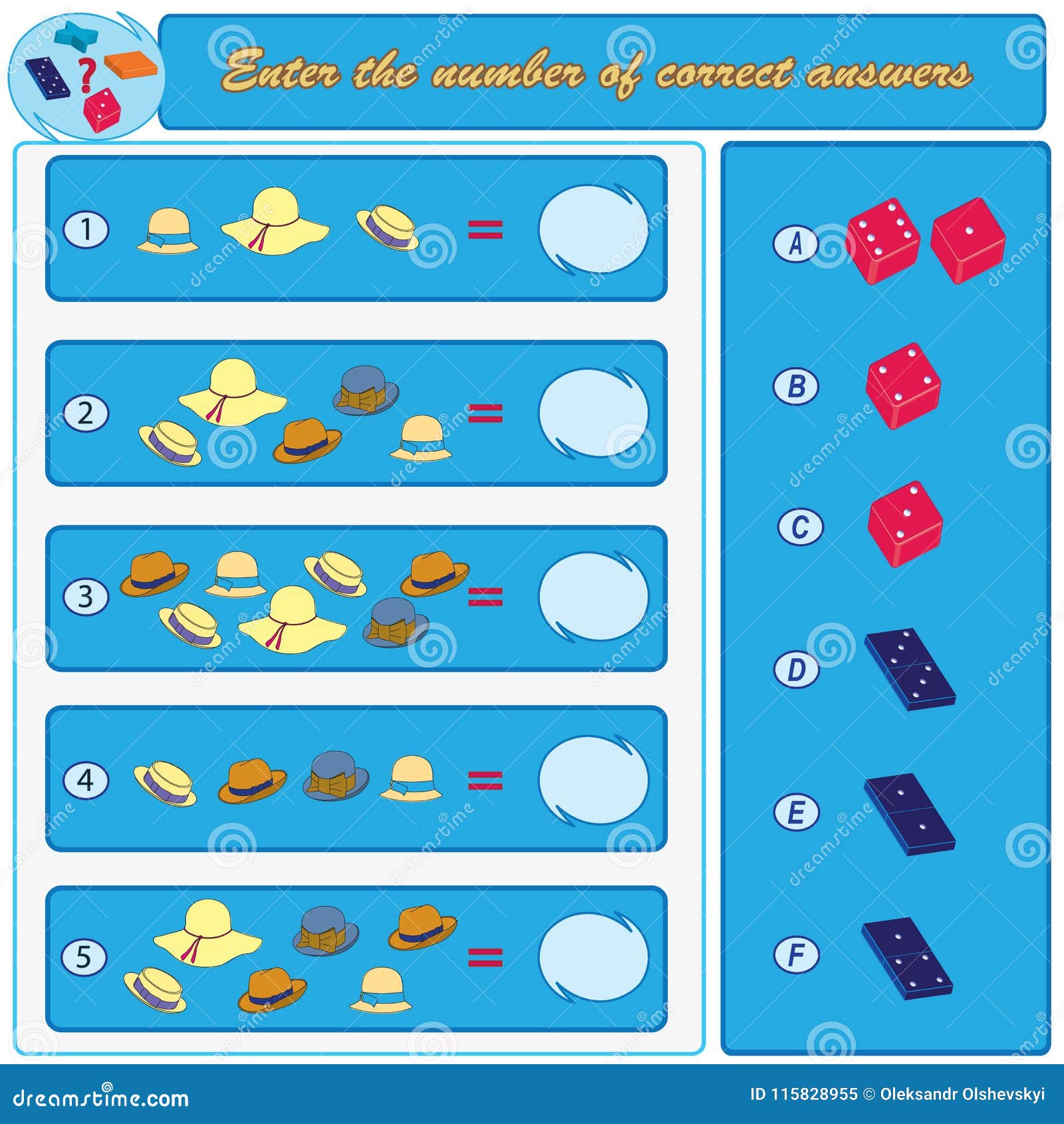 Logical Task. Find the Right Answers Stock Vector - Illustration of ...
