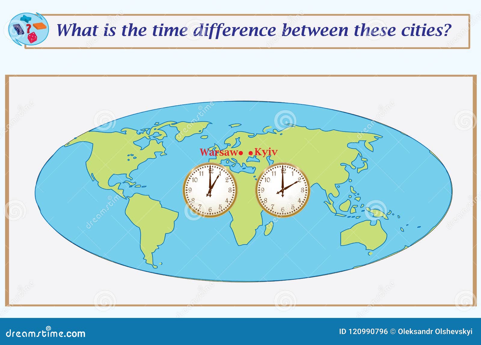 Logical Task. What is the Time Difference between these Cities? Stock ...