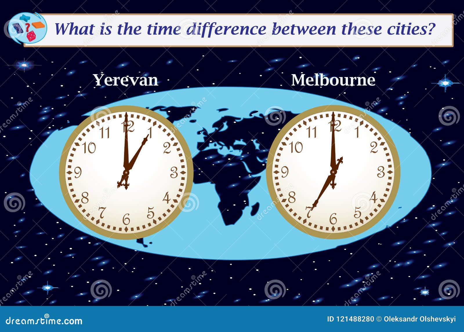 Logical Task. What is the Time Difference between these Cities? Stock ...