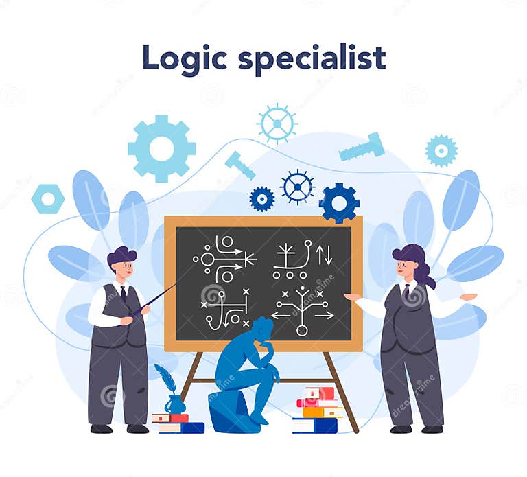 Logician Concept. Scientist Systematicly Study of the Forms Stock ...
