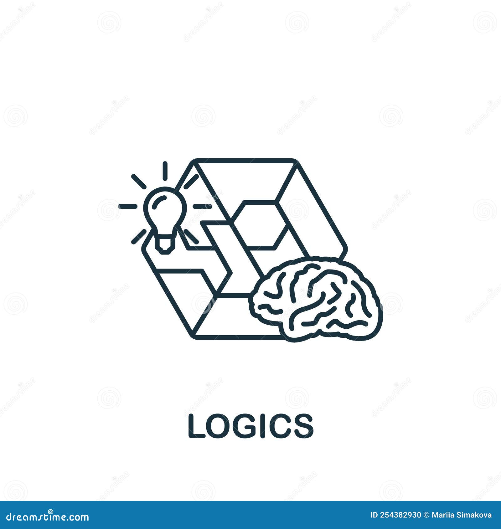 Logics Icon. Monochrome Simple Science Icon For Templates, Web Design ...