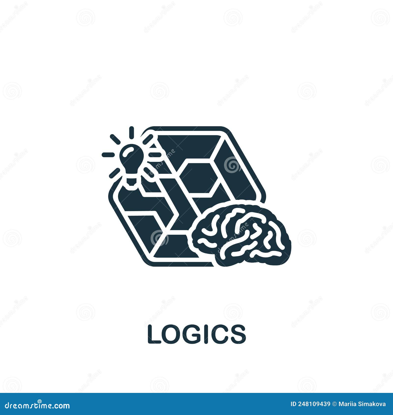 Logics Icon. Monochrome Simple Science Icon For Templates, Web Design ...