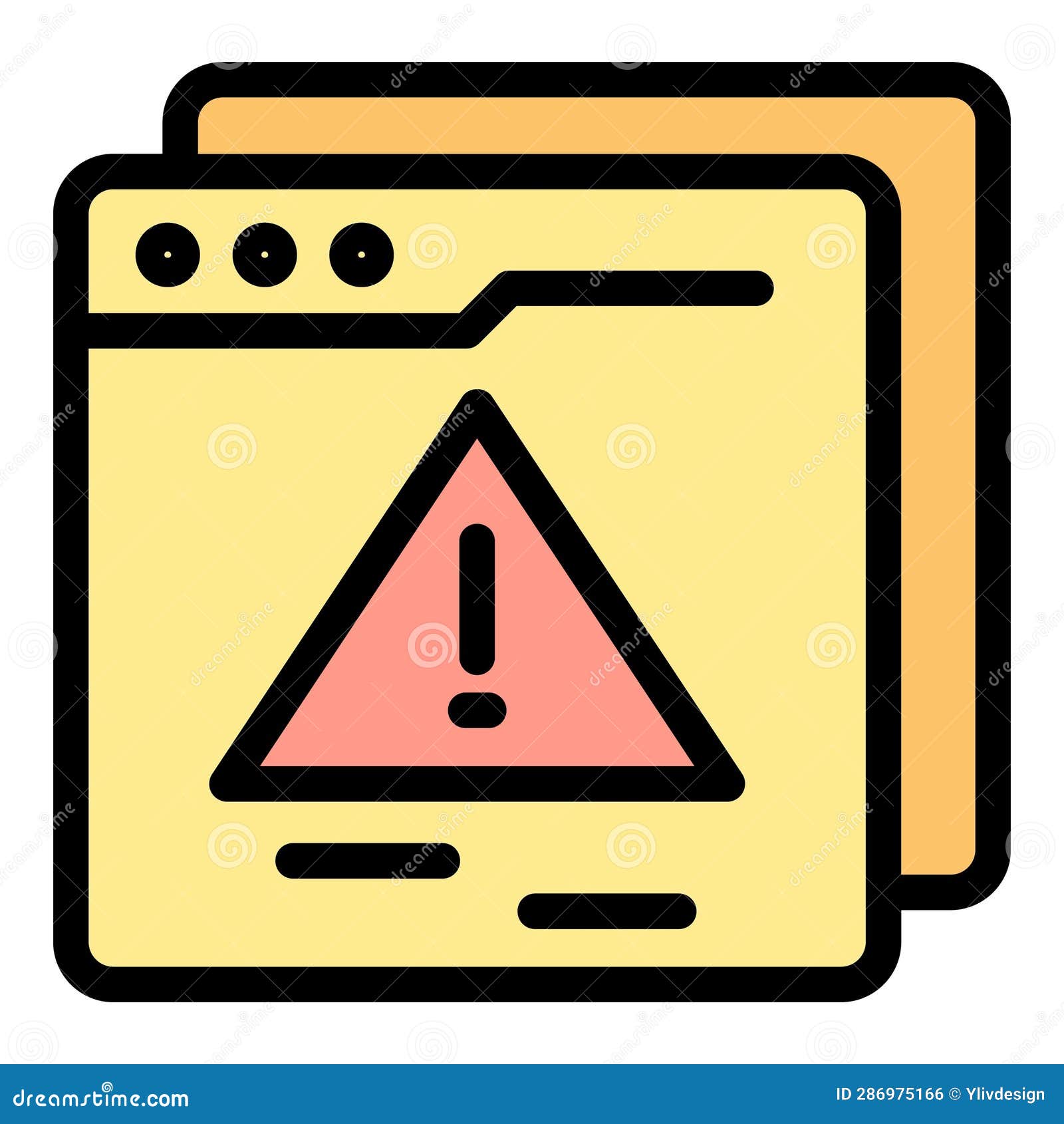 Login Alert Icon Vector Flat Stock Illustration - Illustration of ...