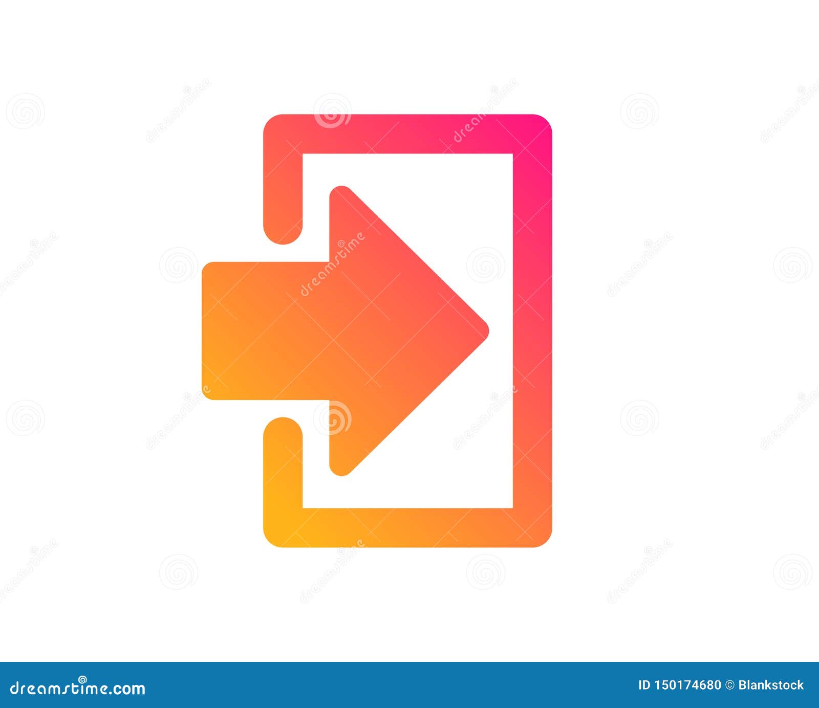 Login Arrow Icon. Sign in. Vector Stock Vector - Illustration of right ...