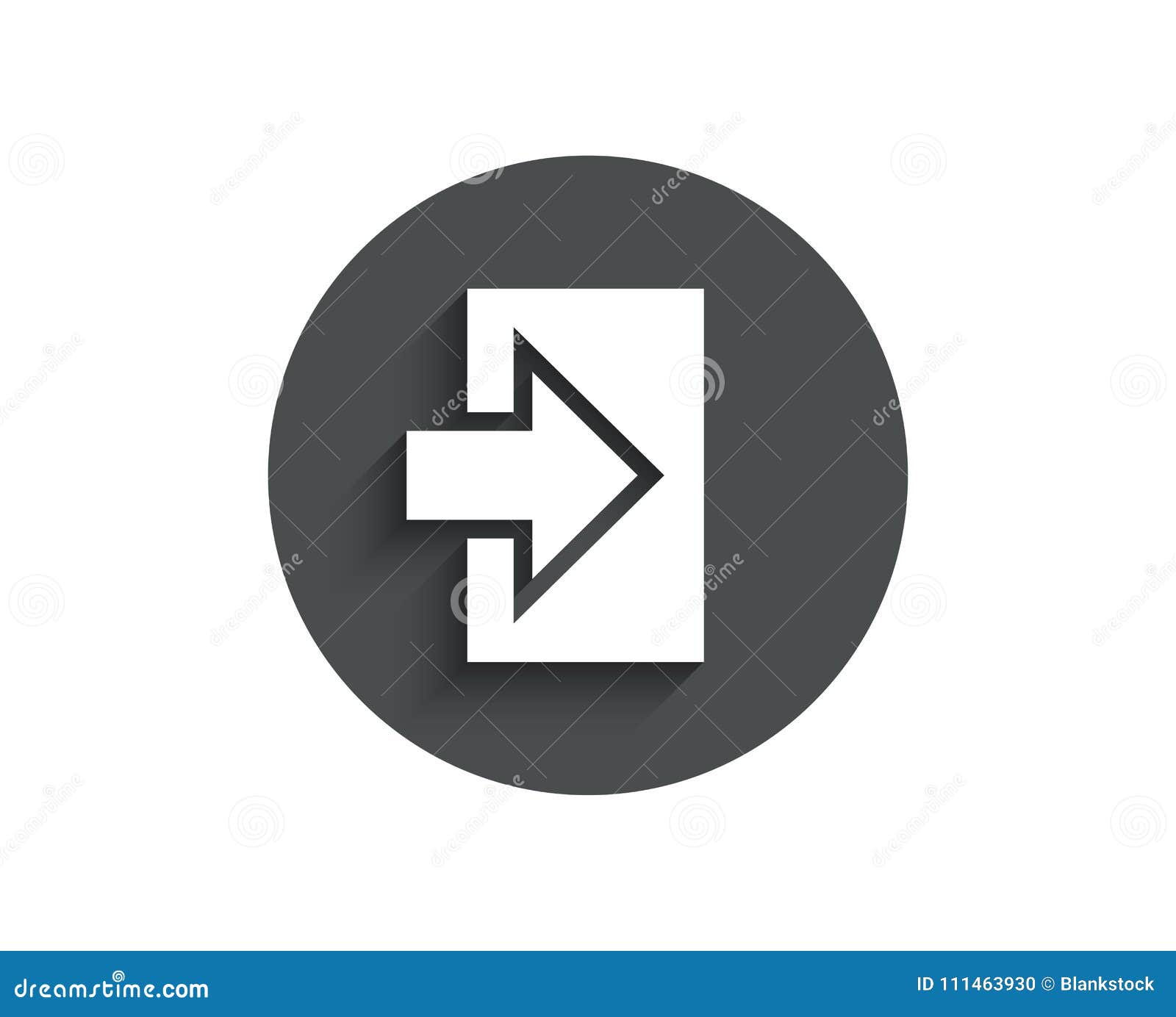 Login Arrow Simple Icon. Sign in. Stock Vector - Illustration of ...