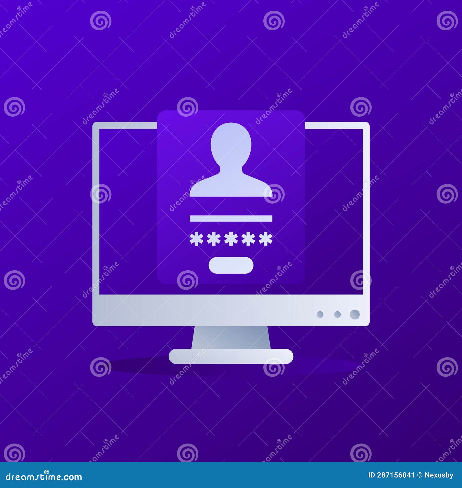 Login, Authentication and Password Access Vector Stock Vector ...