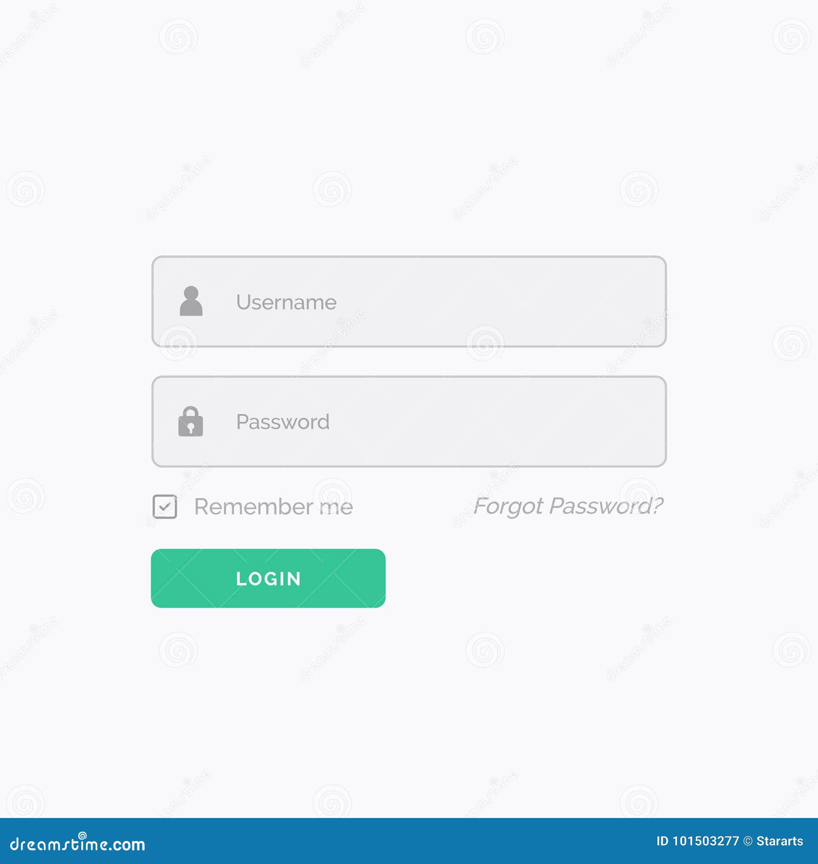 Login Blanc Simple En Forme De Projet Illustration de Vecteur ...