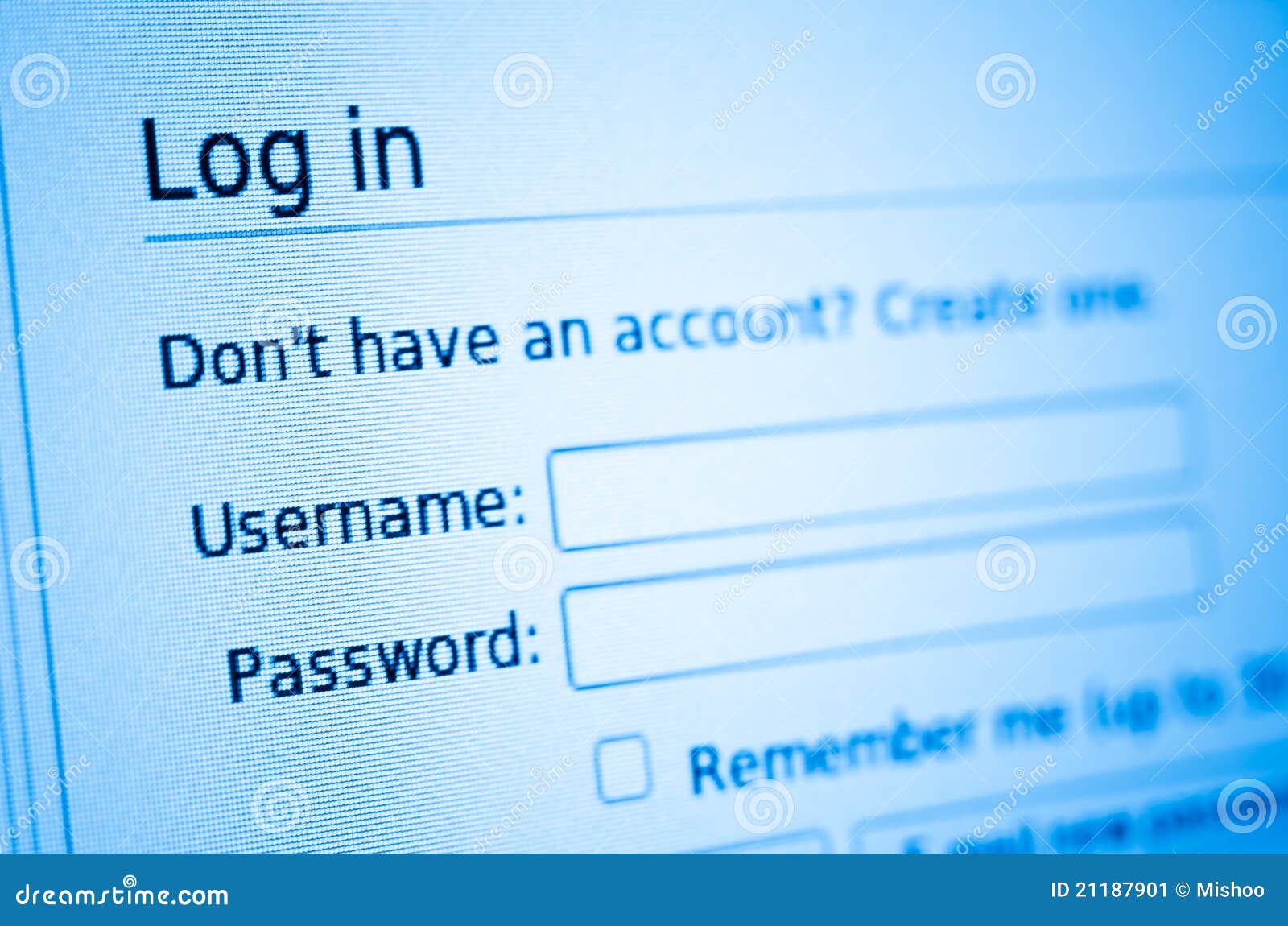Login blue toned stock image. Image of internet, technology - 21187901