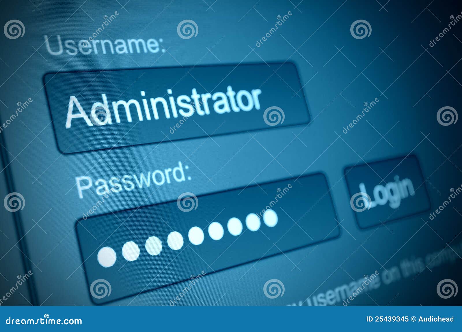 Login Box stock image. Image of internet, macro, entry - 25439345