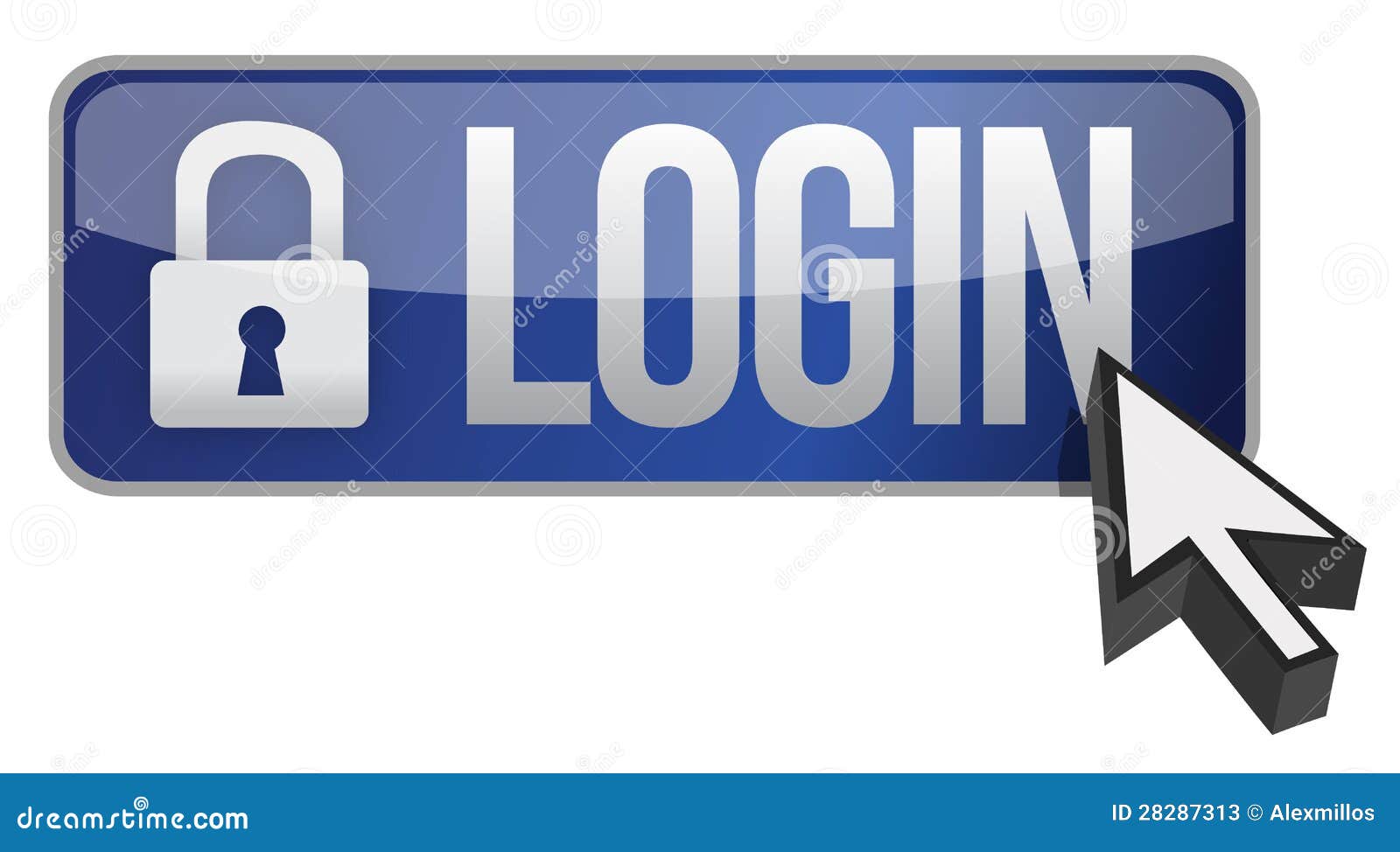 Login button stock illustration. Illustration of abstract - 28287313